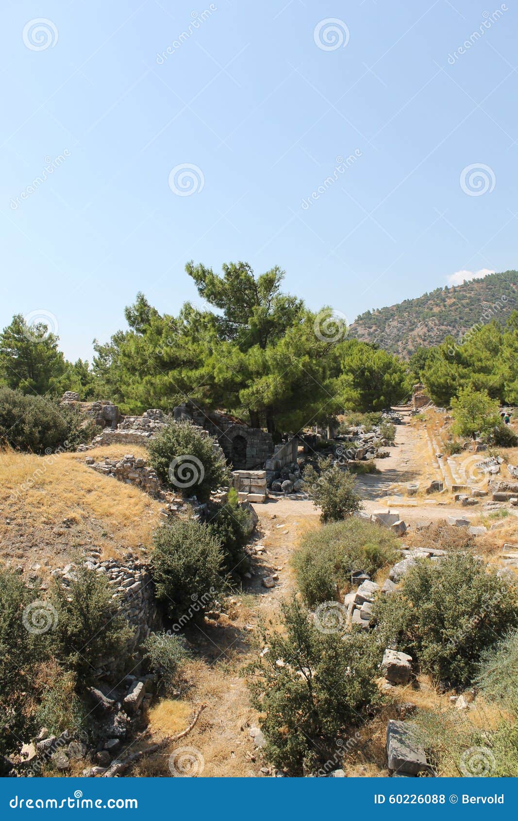 Priene Ruins of an Ancient Antique City Stock Photo - Image of relic ...