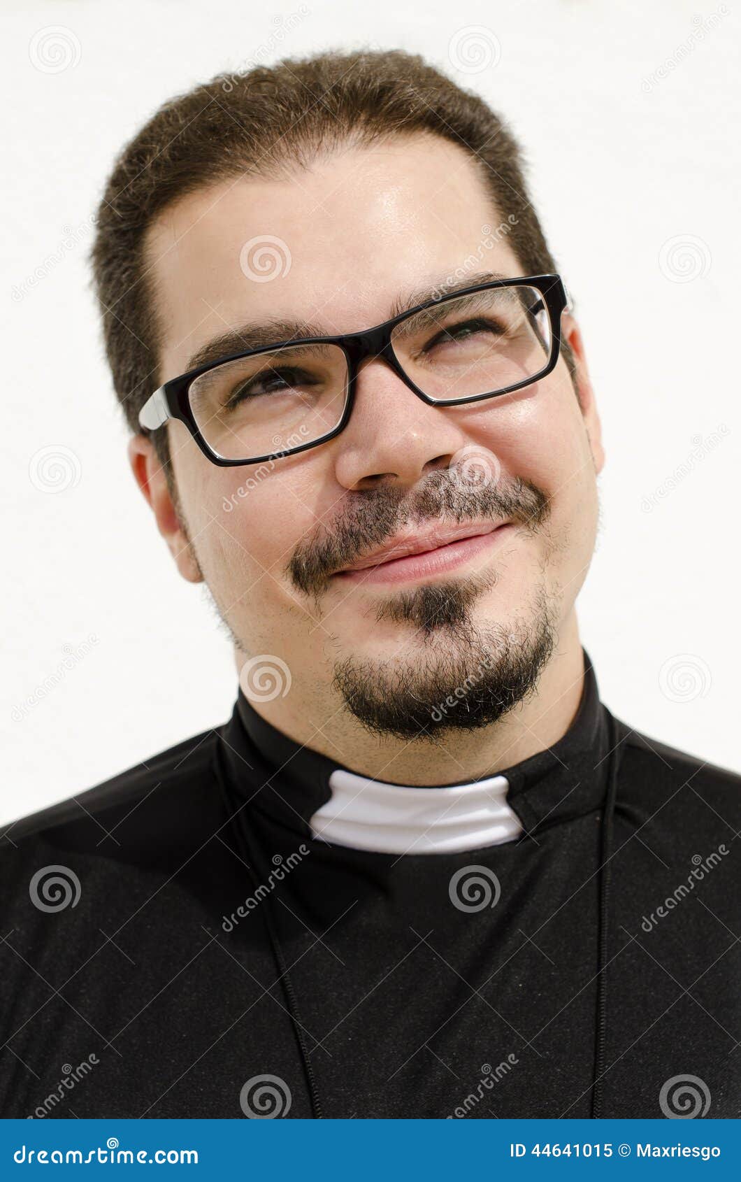 Priest closeup portrait stock image. Image of goatee - 44641015