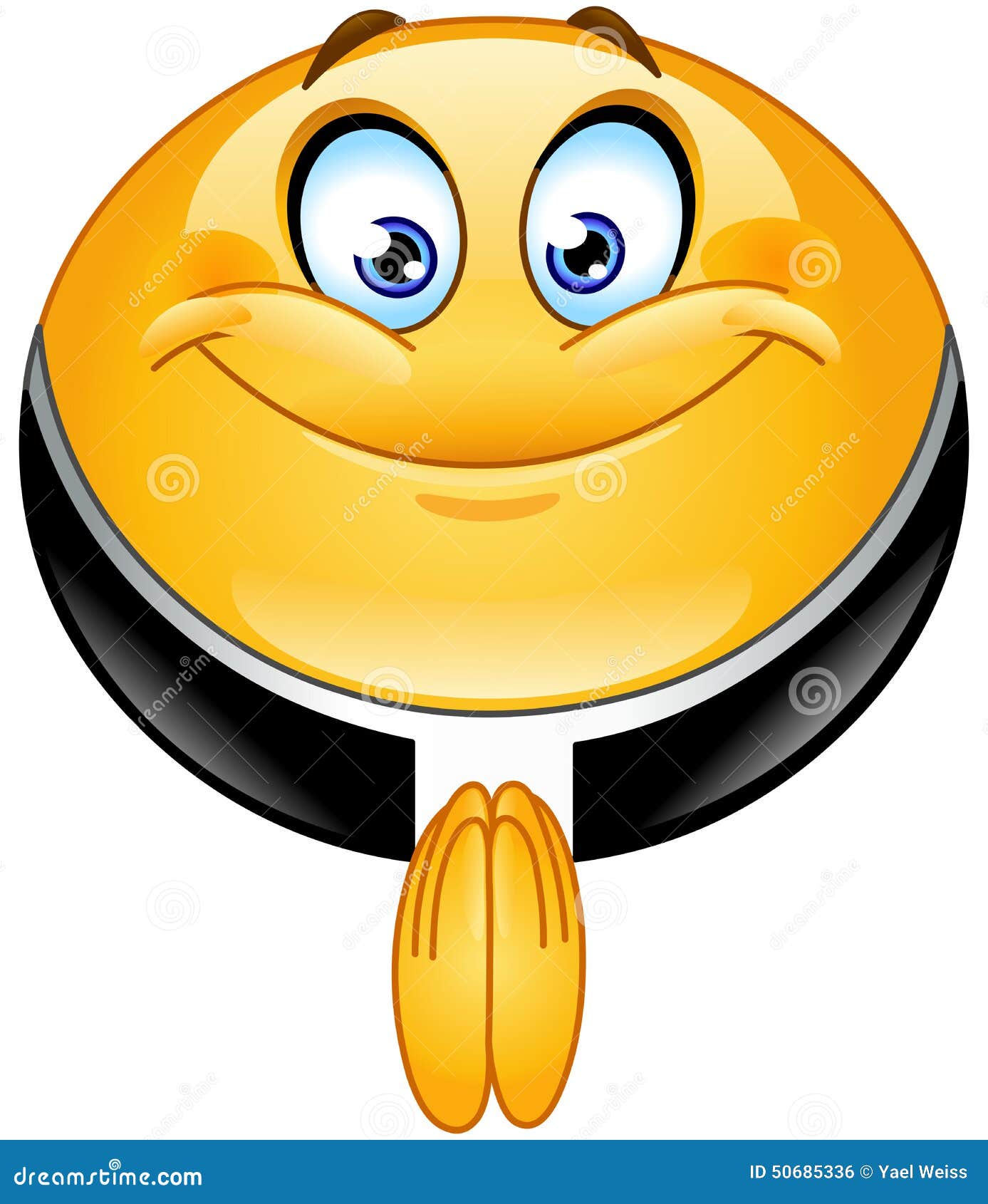 Priest emoticon stock vector. Illustration of design - 50685336