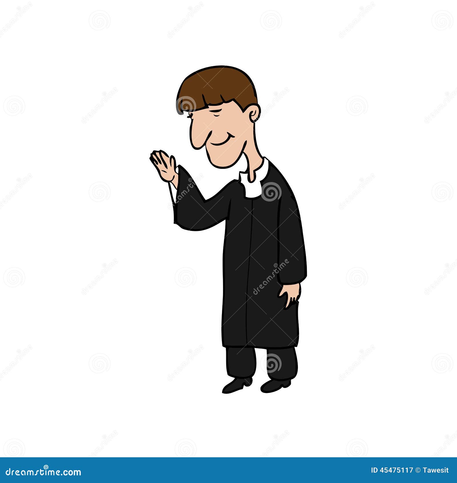 Priest stock vector. Illustration of character, cute - 45475117