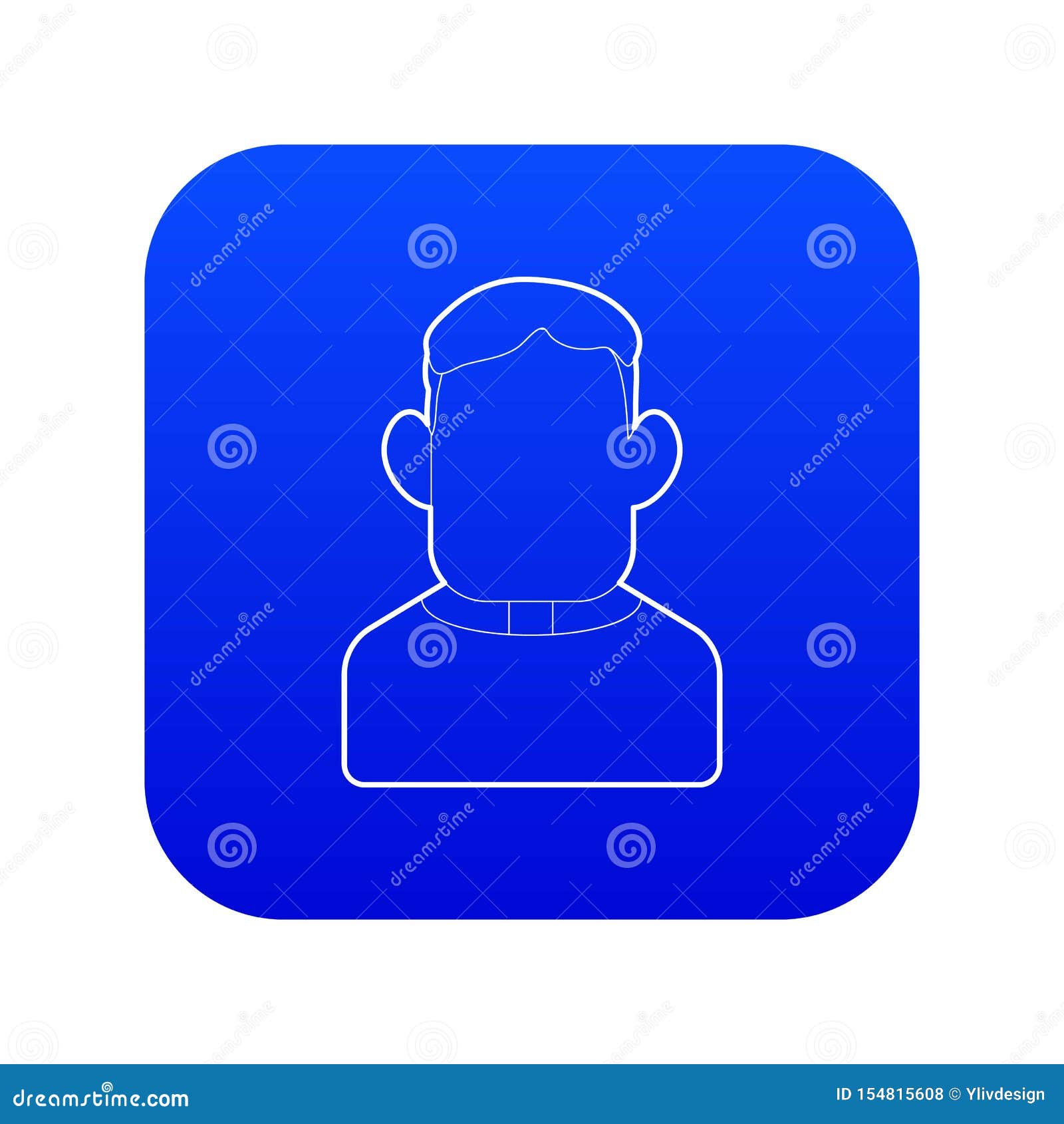 Priest icon blue vector stock vector. Illustration of clothing - 154815608