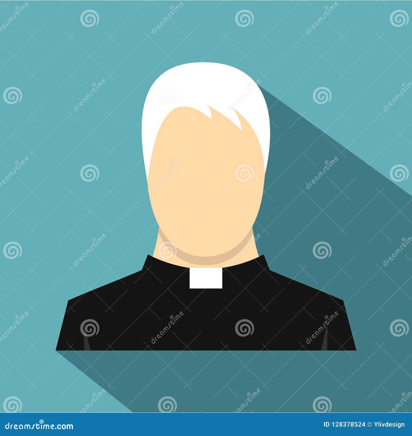 Priest icon, flat style stock illustration. Illustration of culture ...