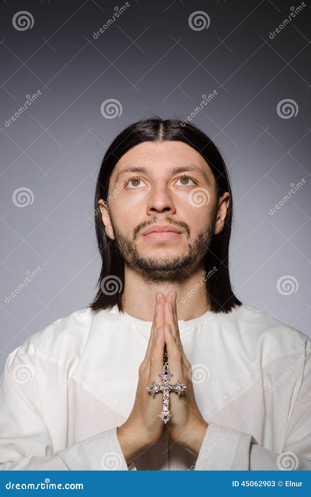 Priest man in religious stock image. Image of meditation - 45062903