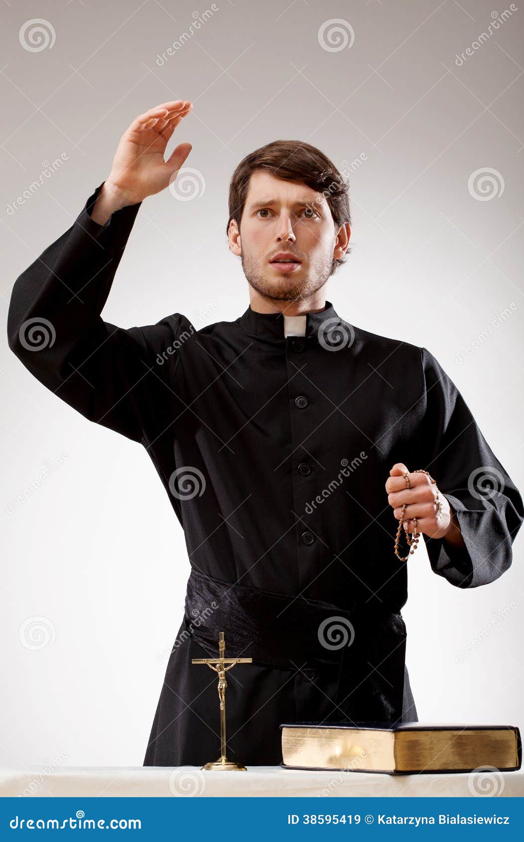 Priest is Preaching a Sermon Stock Image - Image of clergy, faith: 38595419