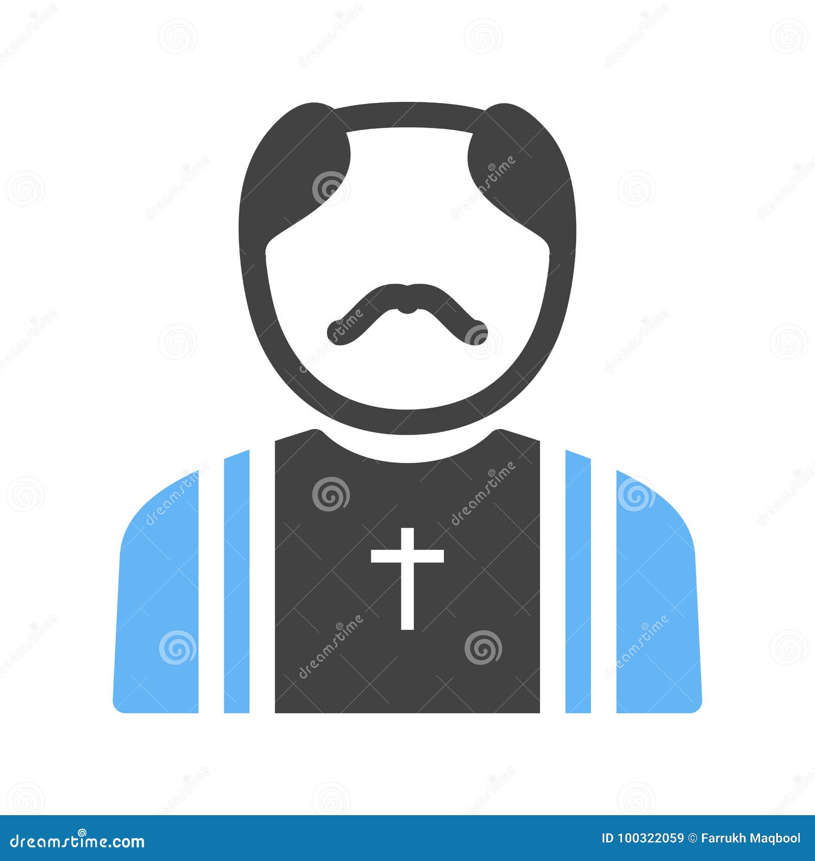 Priest stock vector. Illustration of concept, vector - 100322059