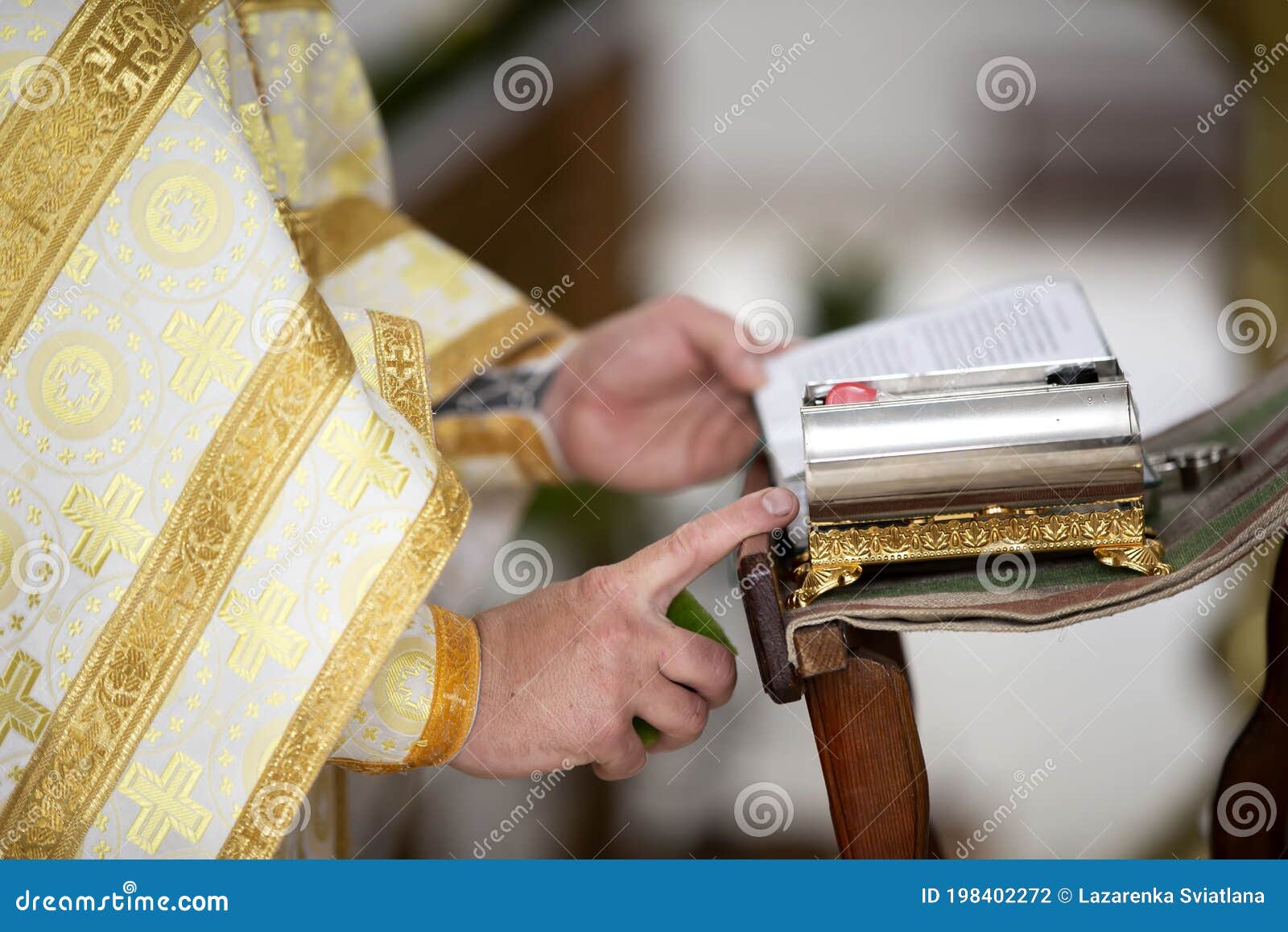 Preparing for the Church Service Stock Photo - Image of education ...