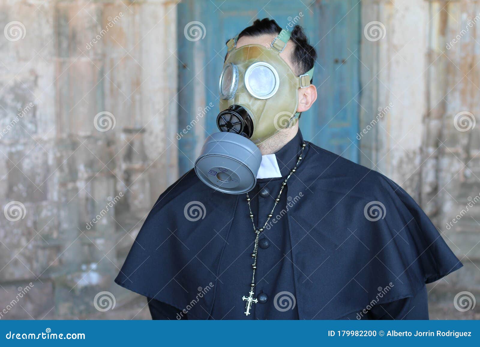 Priest Wearing Mask during Coronavirus Times Stock Photo - Image of ...