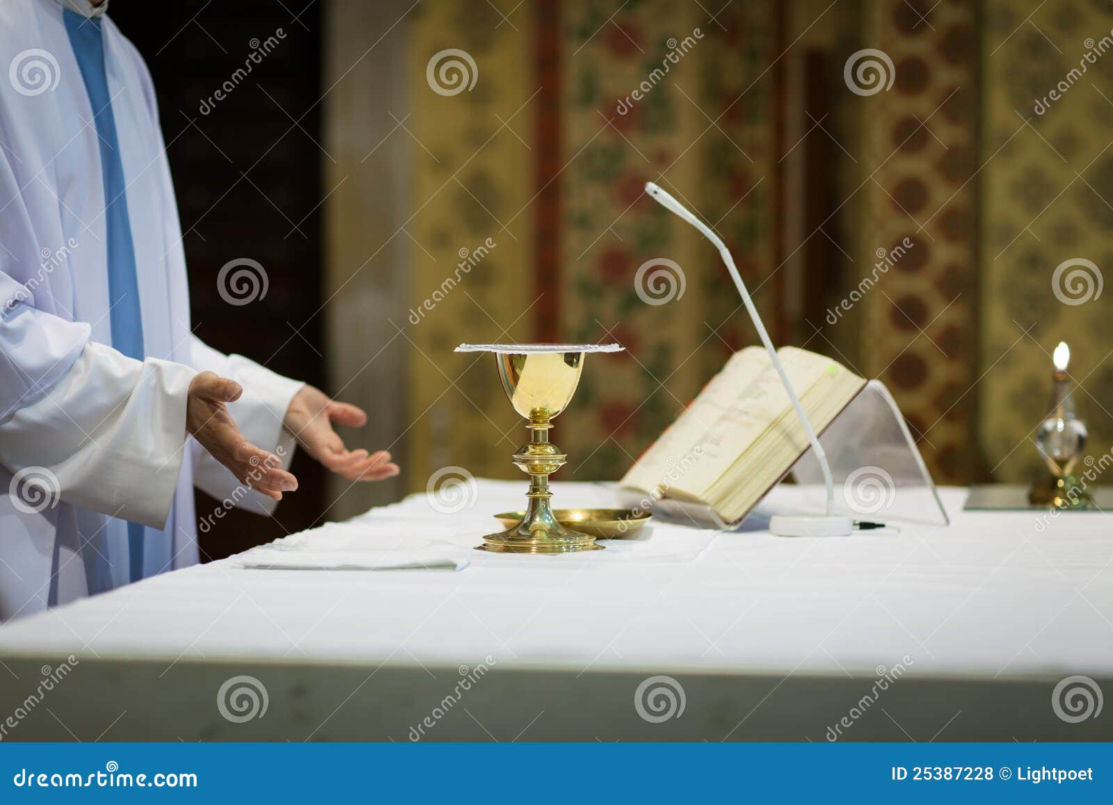 Priest during a Wedding Ceremony Stock Photo - Image of matrimony ...