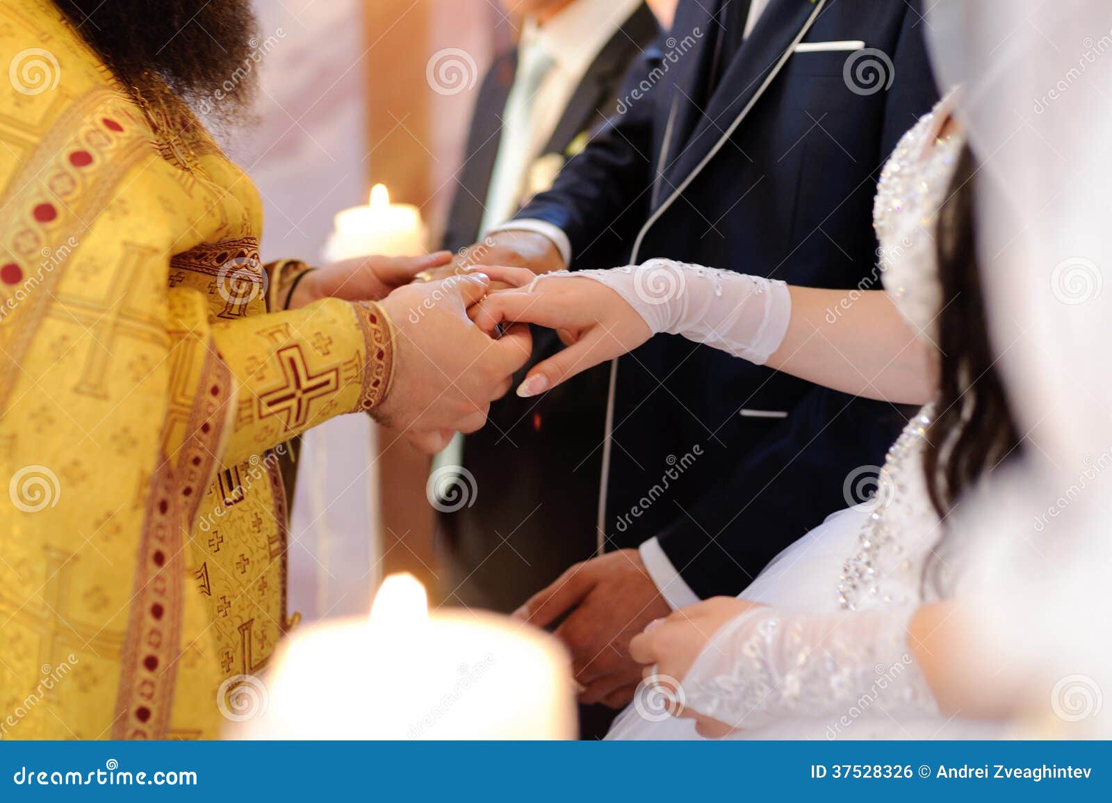 Priest at Wedding Ceremony stock photo. Image of church - 37528326