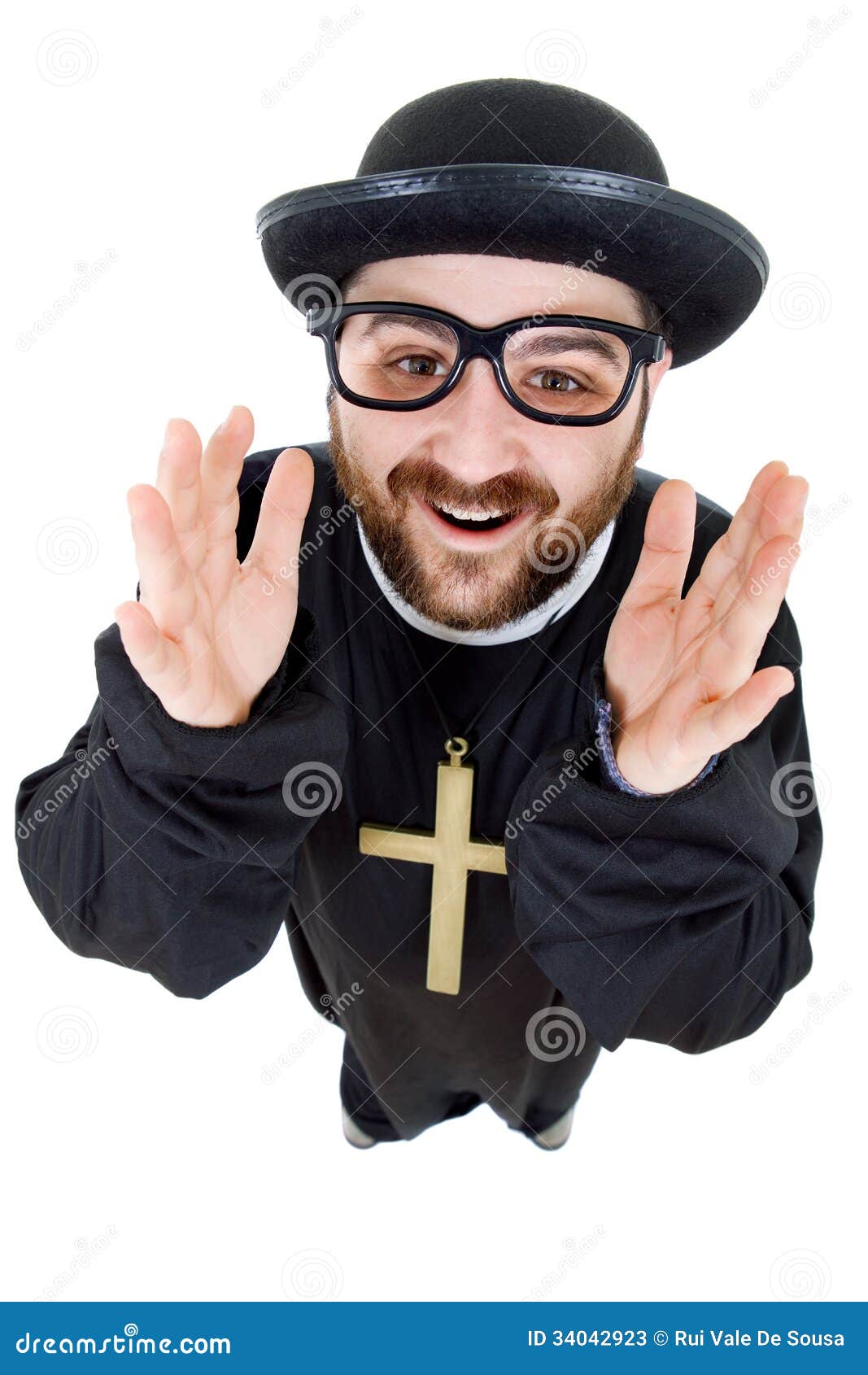 Priest stock image. Image of full, isolated, monk, cleric - 34042923