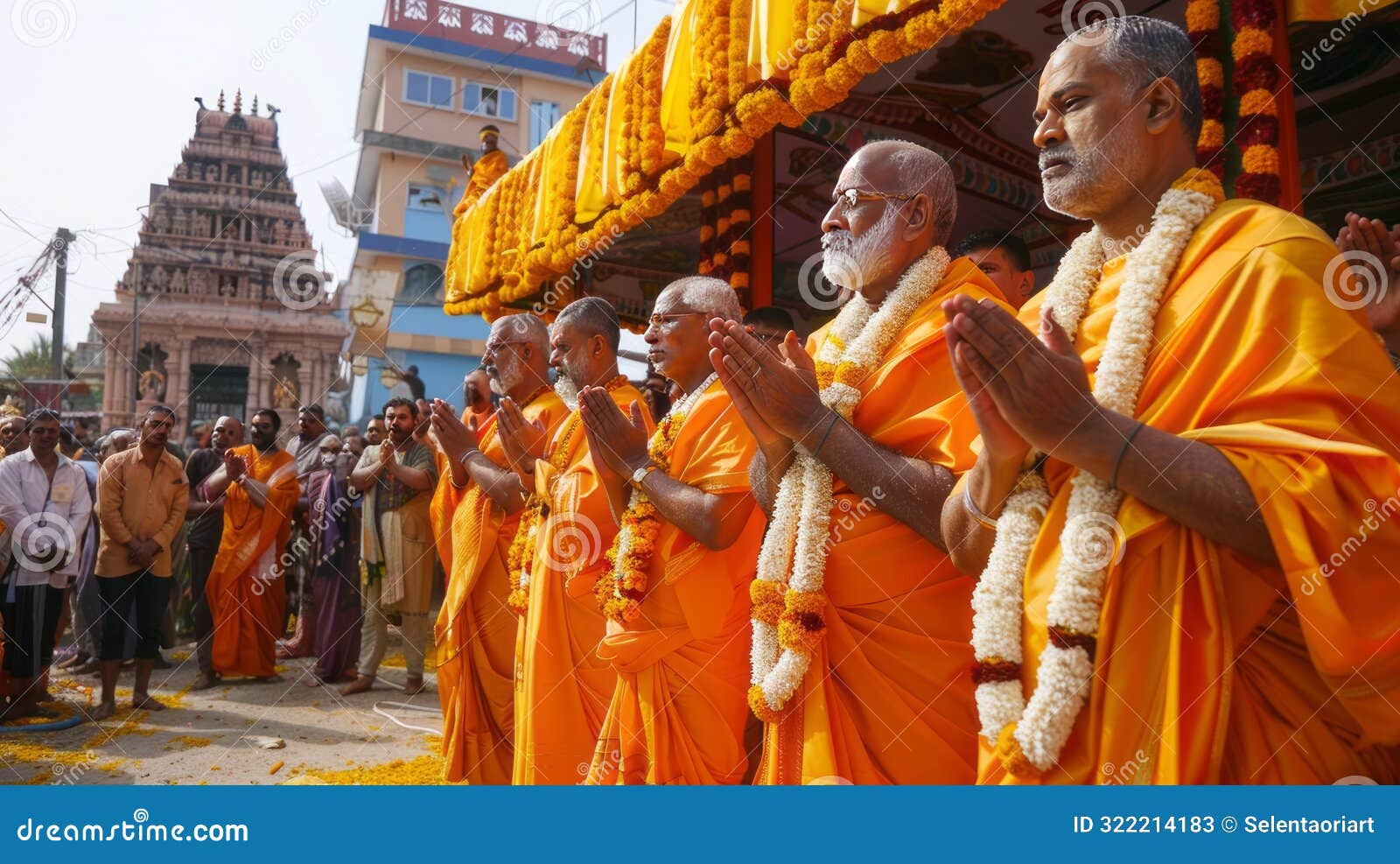 Prayers before Rath Yatra stock illustration. Illustration of ...