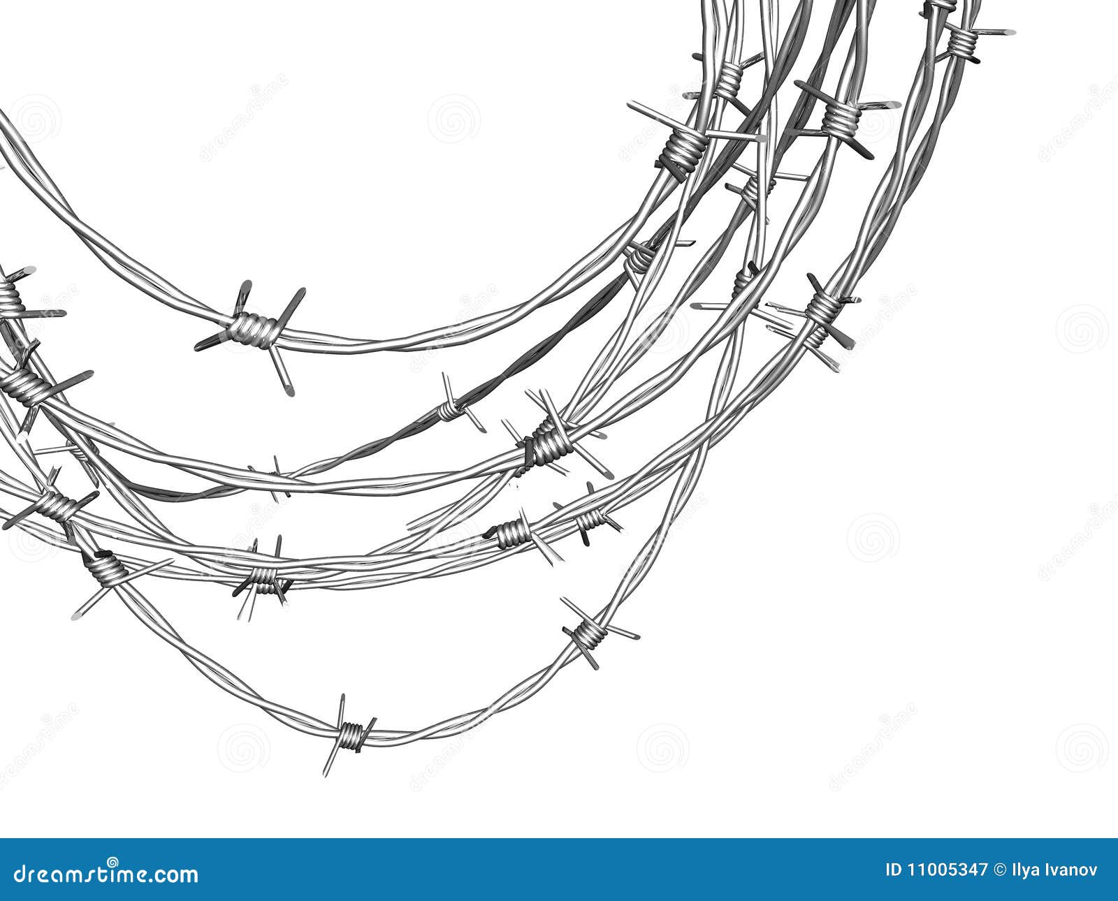 Prikkeldraad stock illustratie. Illustration of gestreepte - 11005347