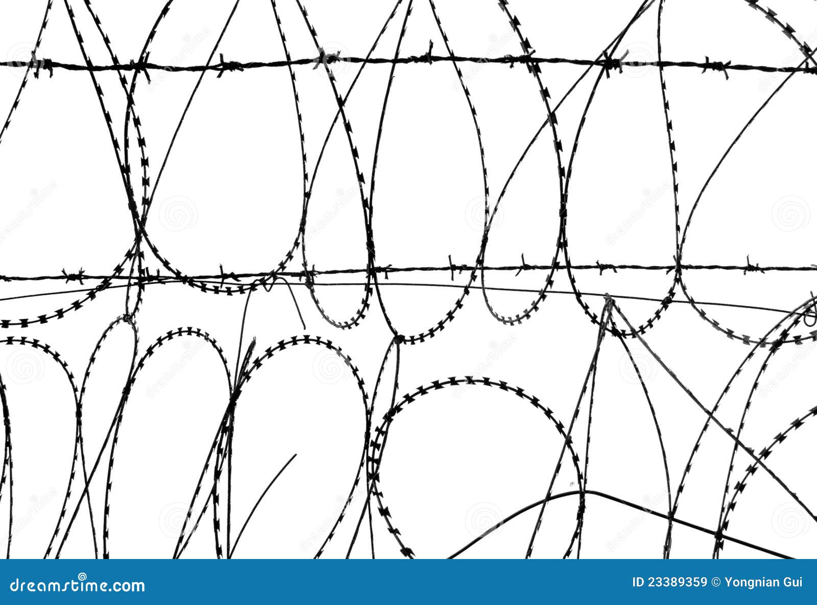 Prikkeldraad stock afbeelding. Image of zwart, geïsoleerd - 23389359