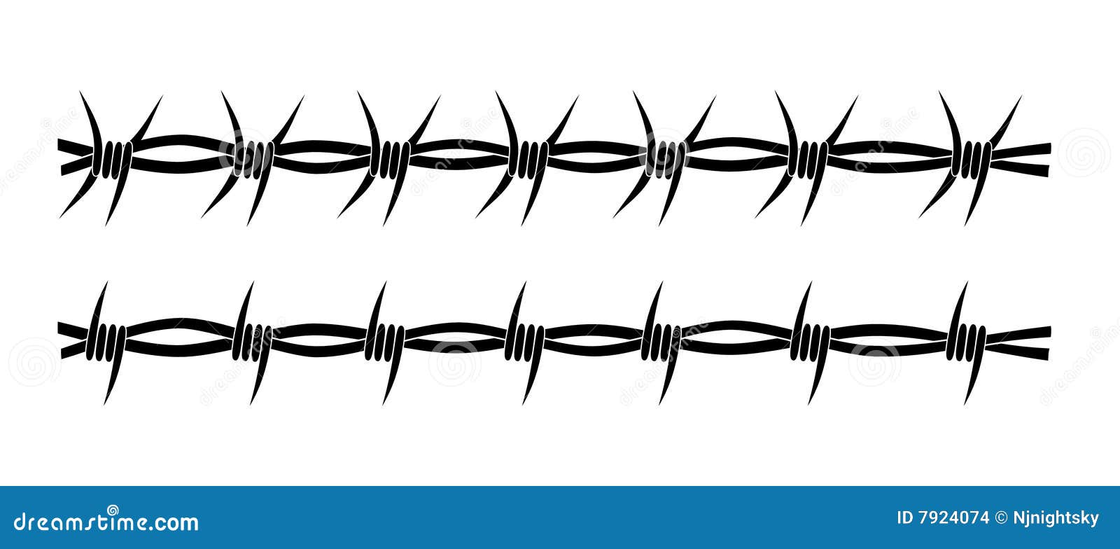 Prikkeldraad vector illustratie. Illustration of zwart - 7924074