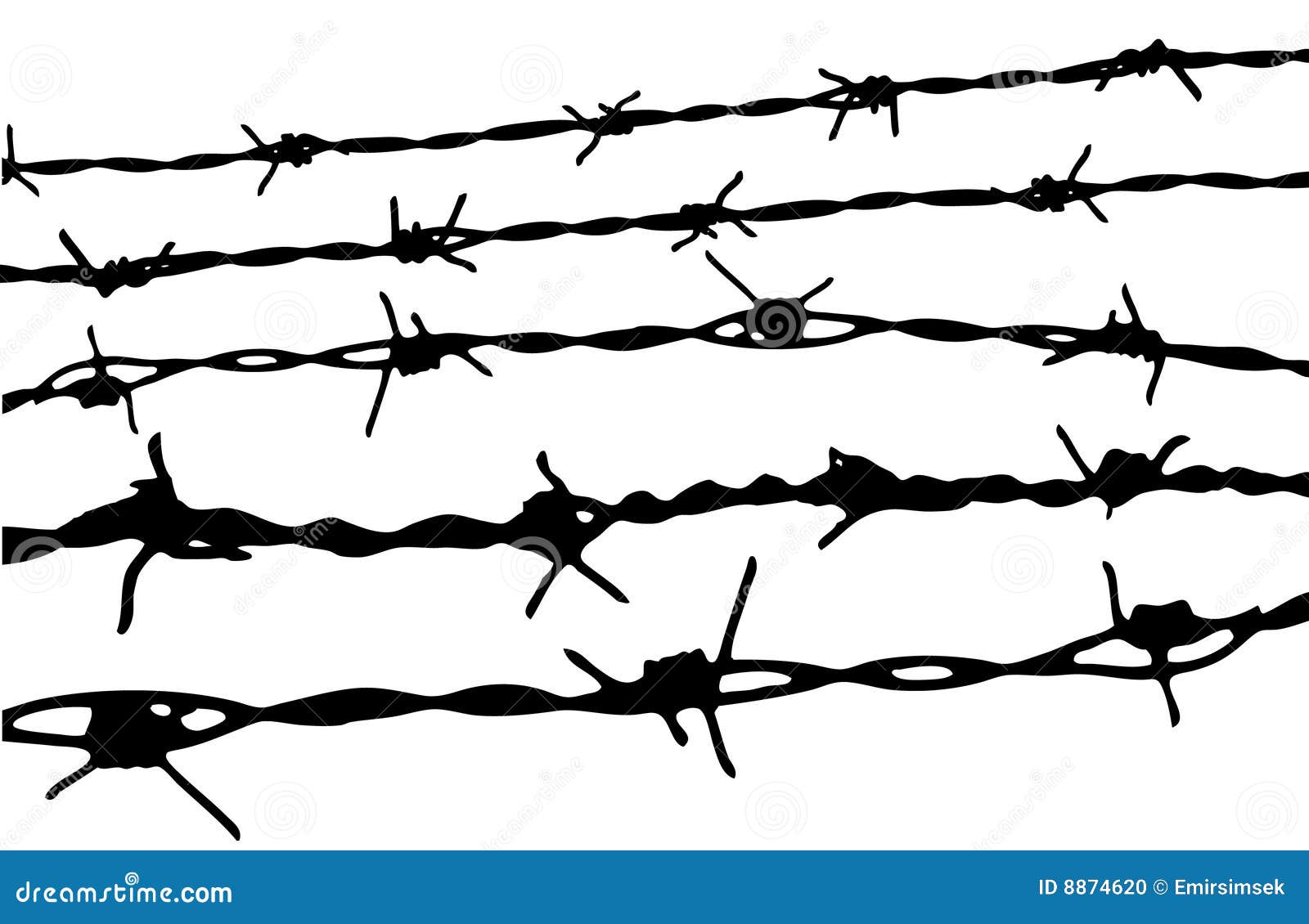 Prikkeldraad vector illustratie. Illustration of poort - 8874620