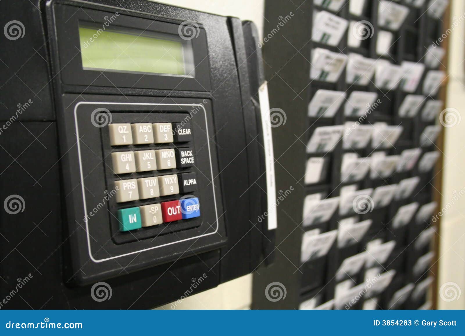 Prikklok stock afbeelding. Image of tijd, werk, loon, uren - 3854283