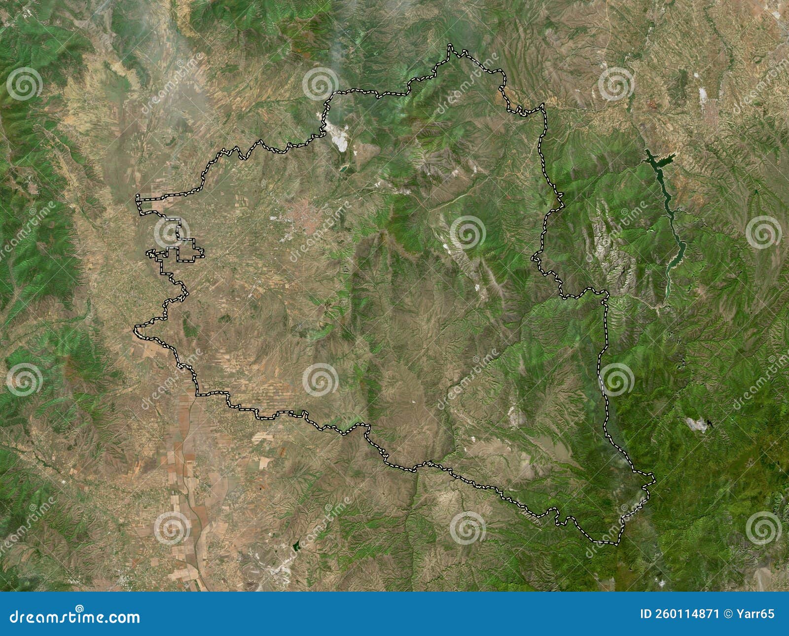 Prilep, Macedonia. High-res Satellite. No Legend Stock Illustration ...