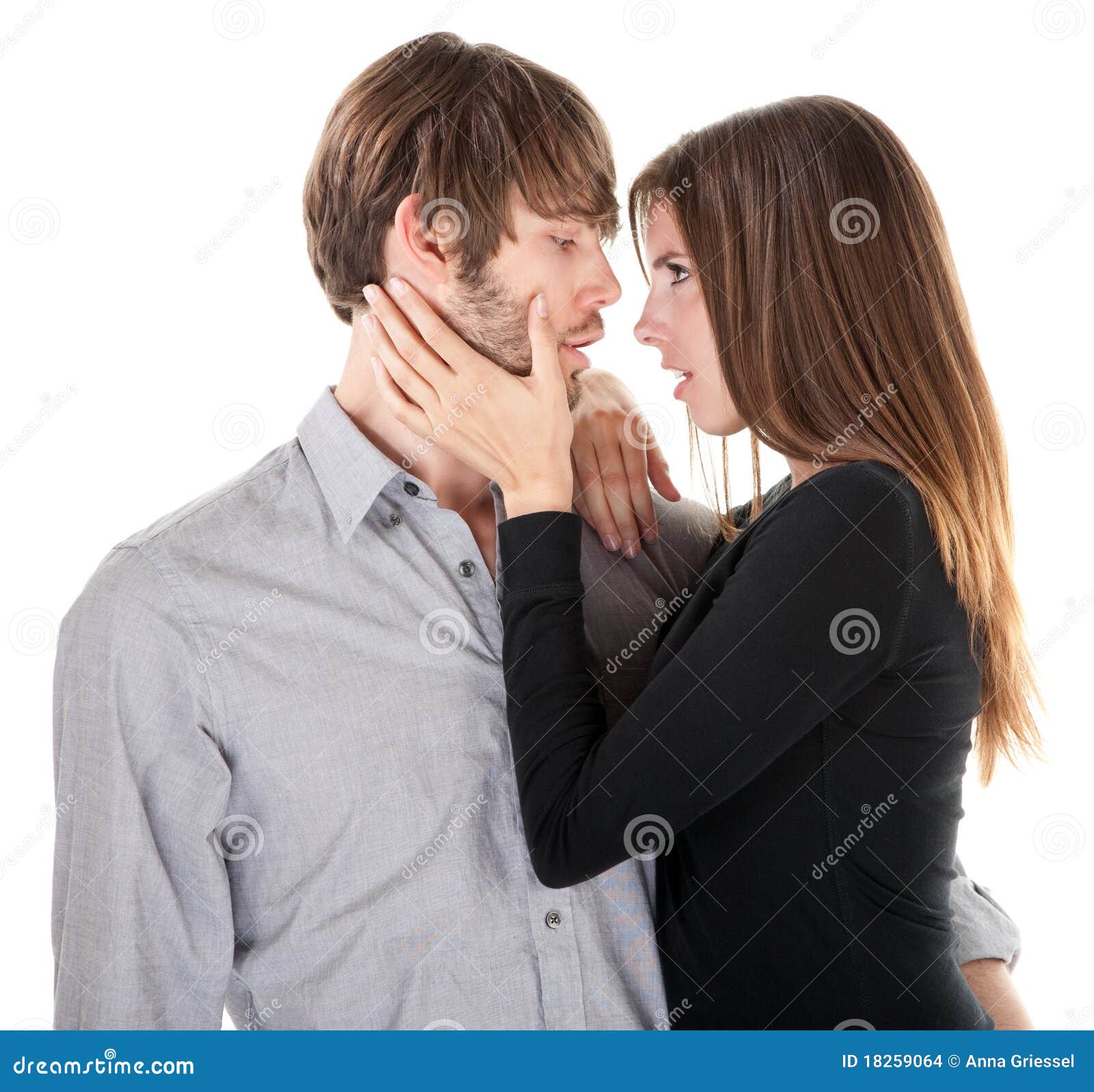 Prima del bacio fotografia stock. Immagine di erotico - 18259064