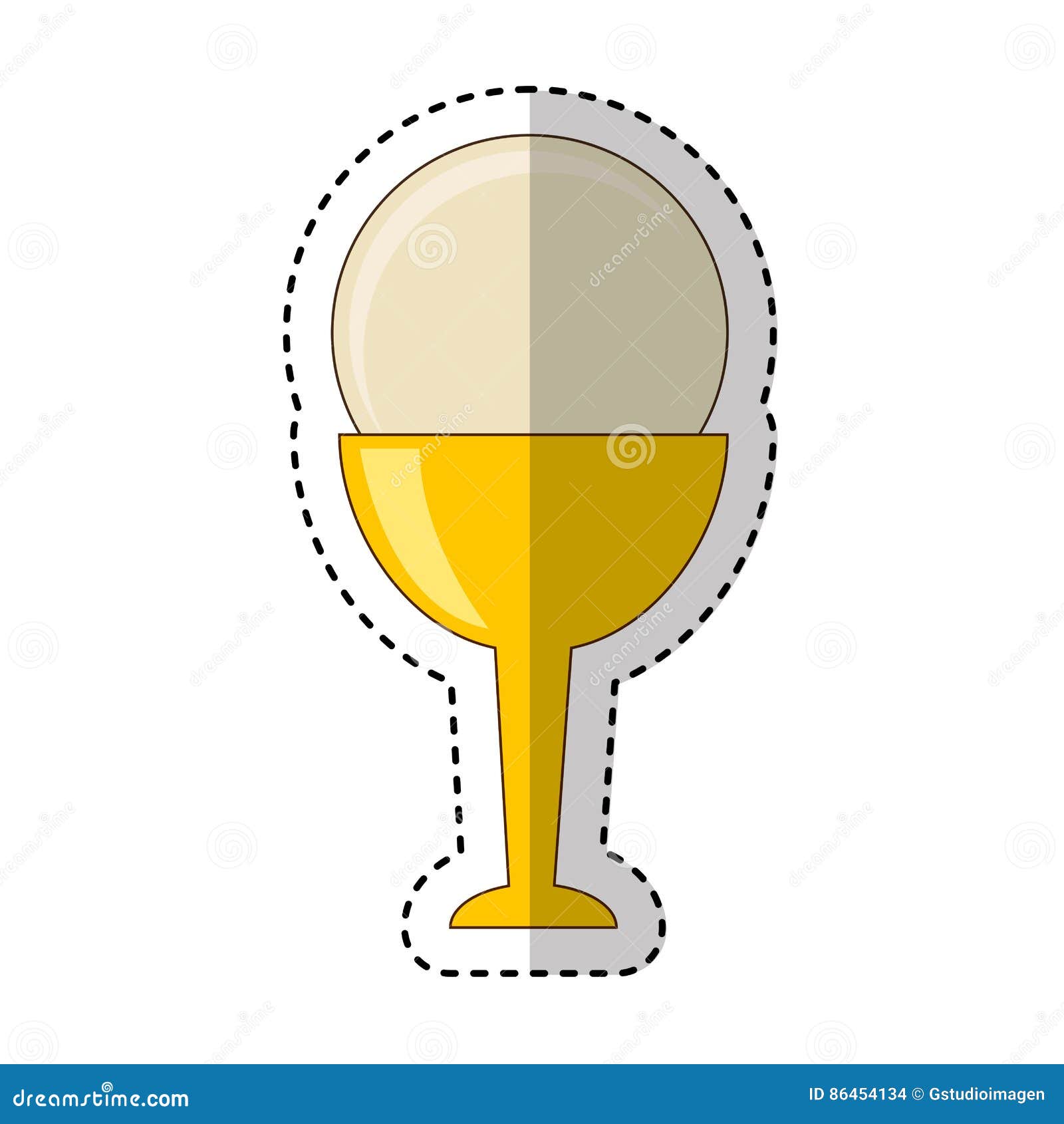 Prima Icona Del Calice Di Comunione Illustrazione Vettoriale ...