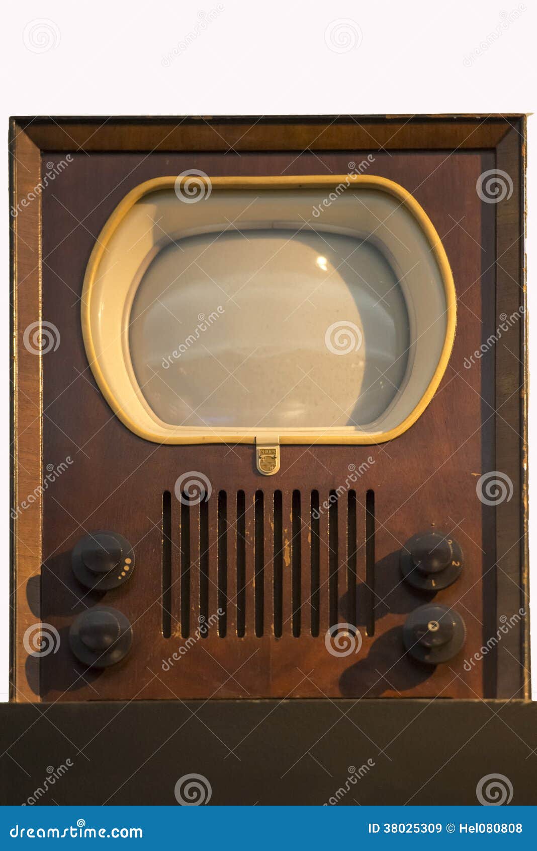 Prima Televisione - TV - Philips 1950 Immagine Stock - Immagine di ...
