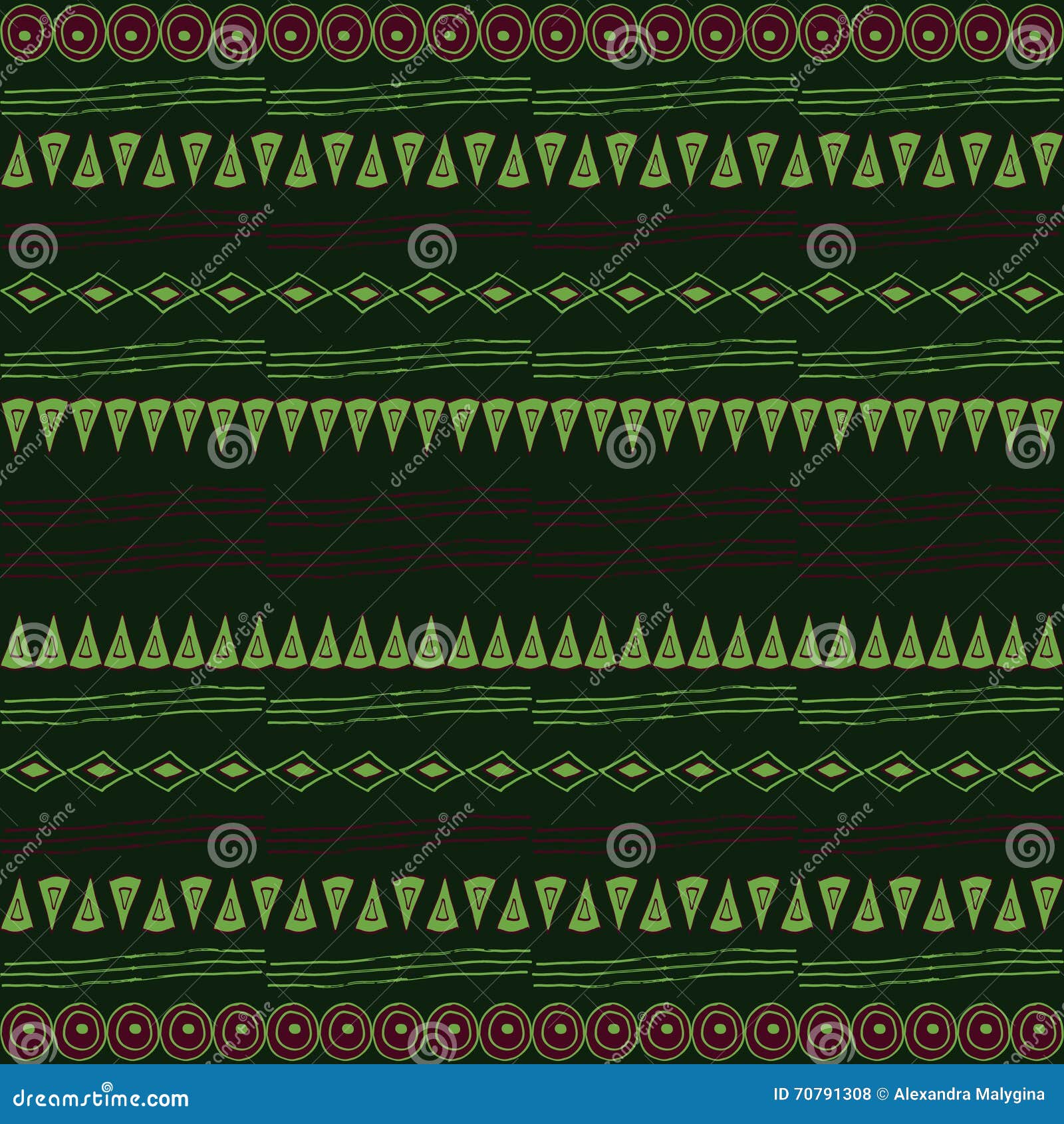 Primal seamless pattern stock vector. Illustration of antique - 70791308