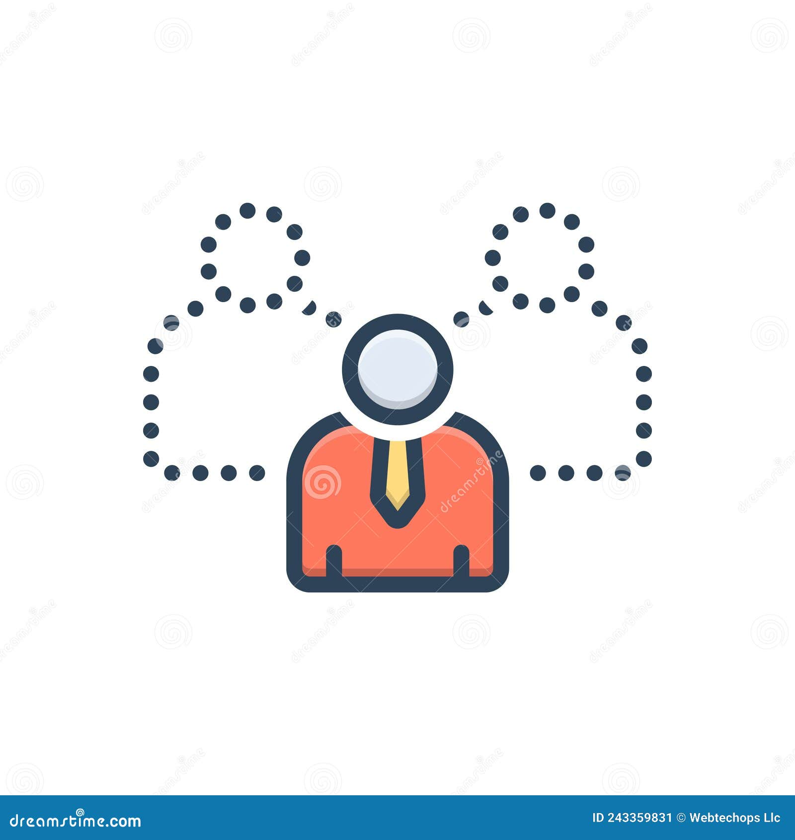 Color Illustration Icon for Primarily, Mostly and for the Most Stock ...