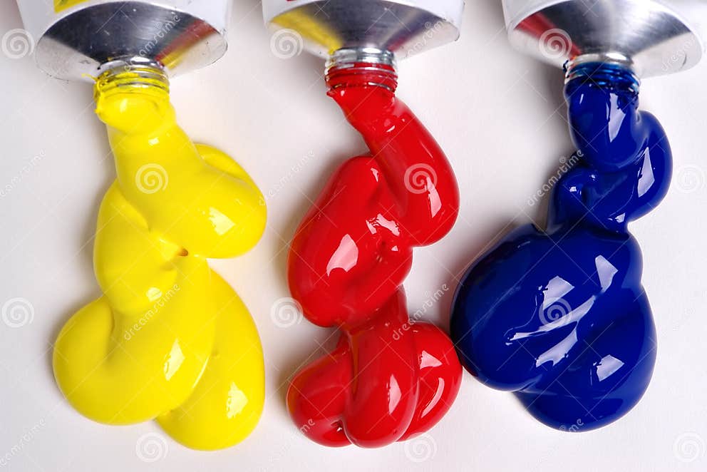 Primary colors stock image. Image of creative, canvas - 1564163