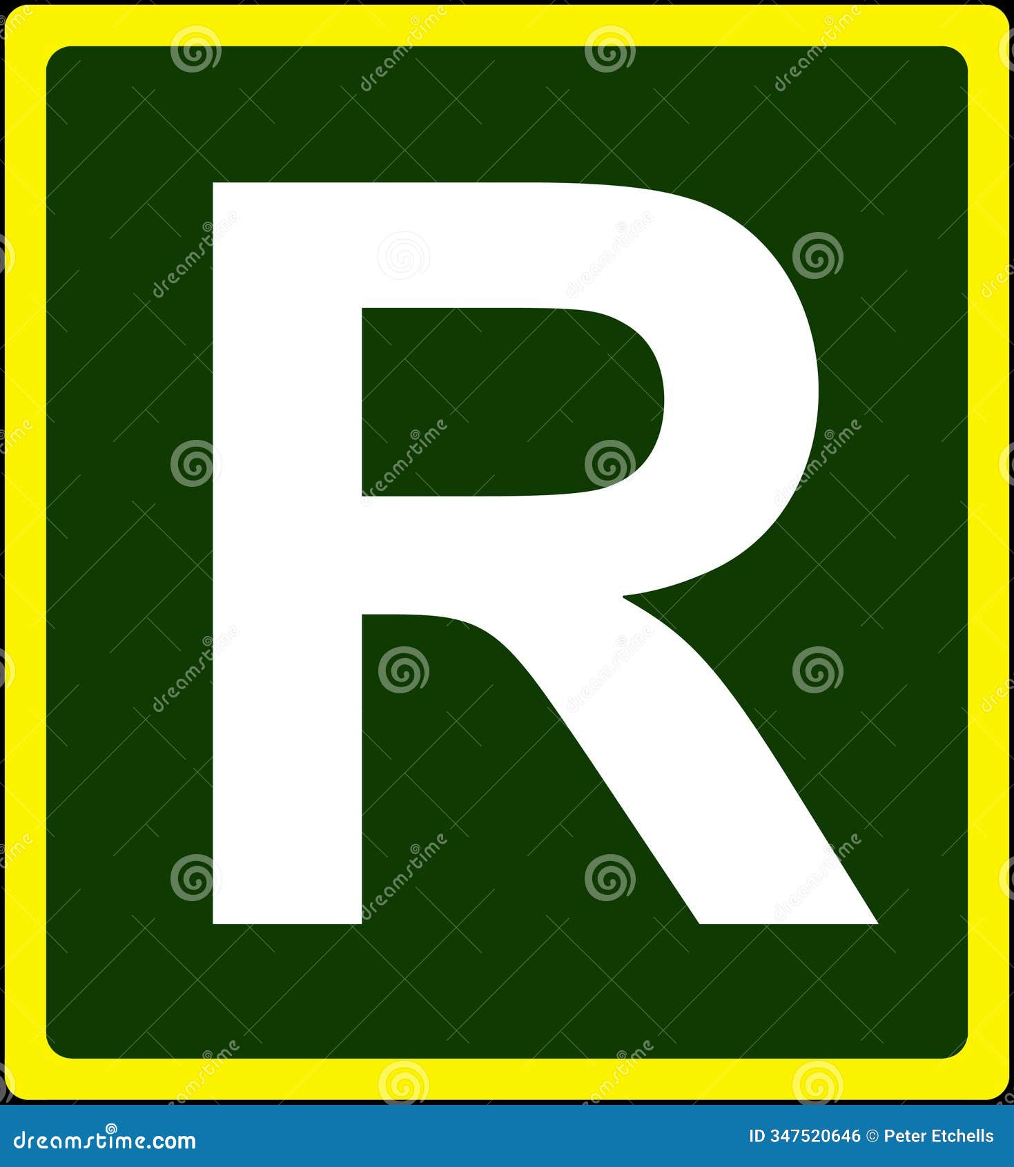 Primary Route Ring Road Sign Stock Illustration - Illustration of ...