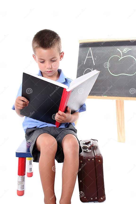 Primary school boy stock image. Image of blackboard, young - 1591177