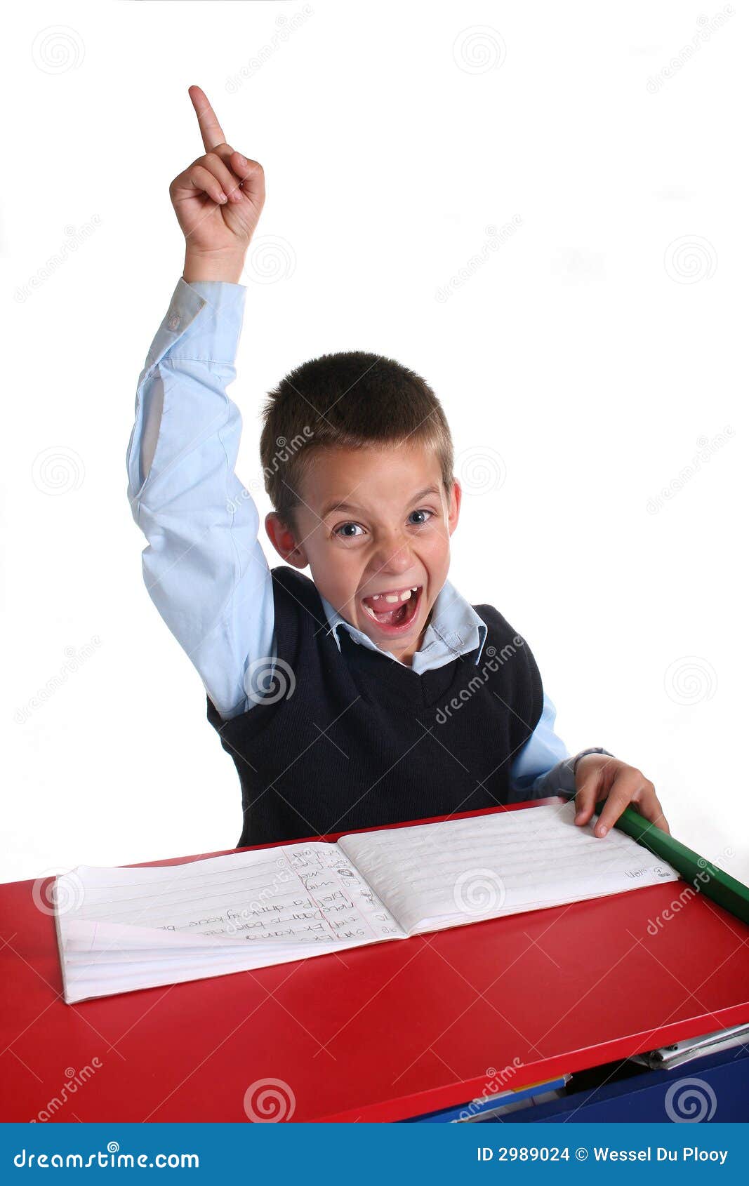 Primary School boy stock photo. Image of genius, excited - 2989024