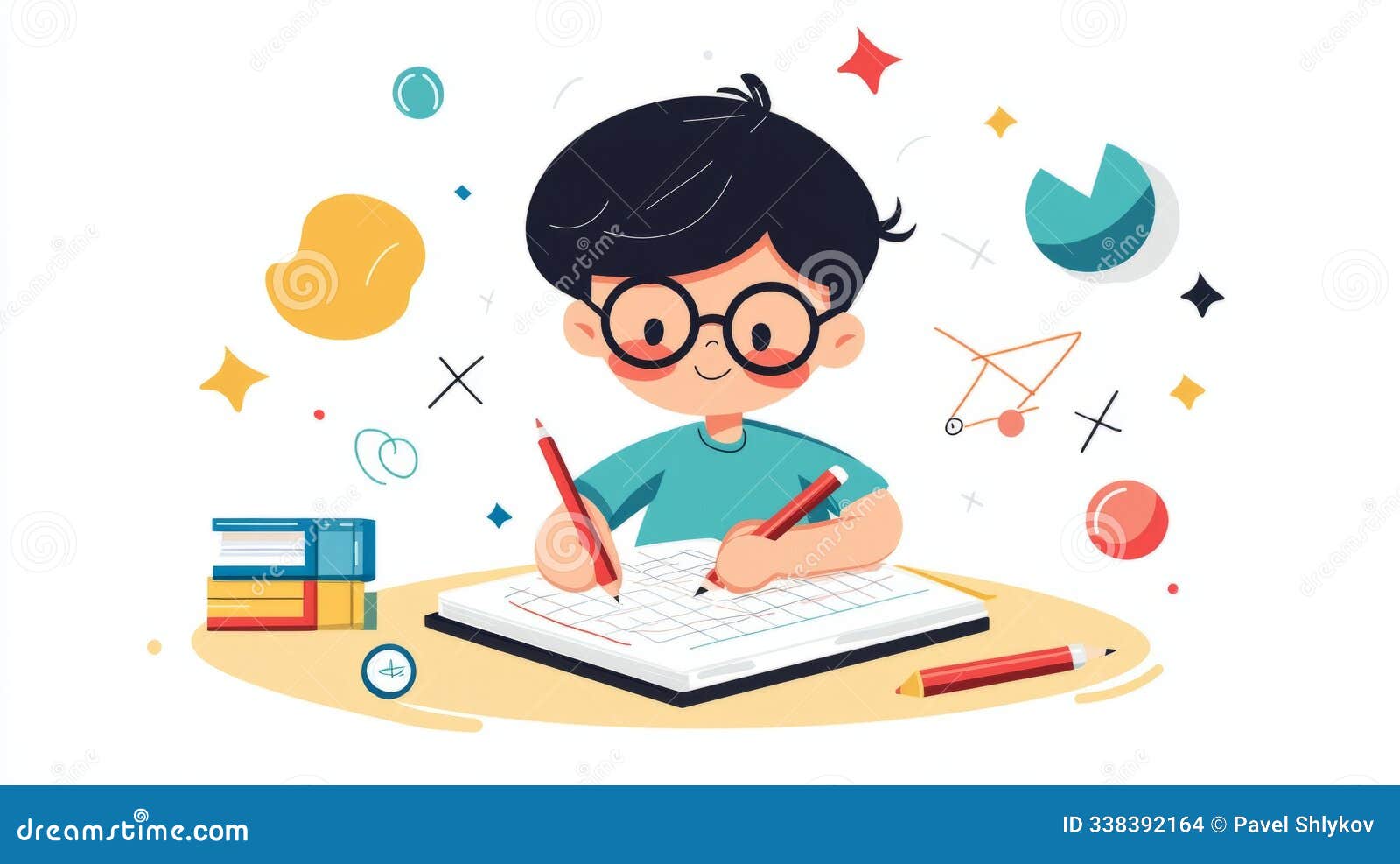 Primary School Children Working on a Test Assignment in Class: Smart ...