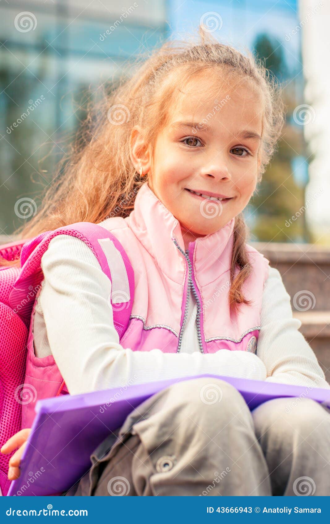Primary school student stock image. Image of outside - 43666943