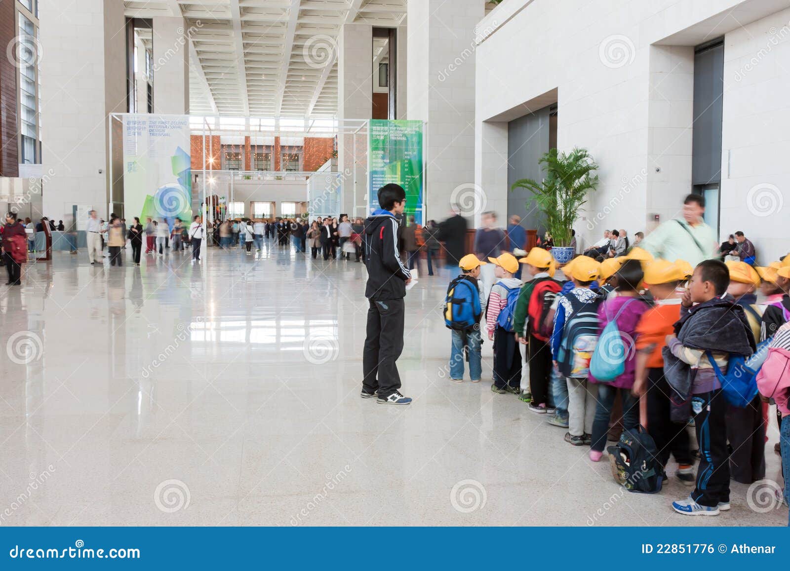 Primary Students Line Up To Visit Museum Editorial Photo - Image of ...