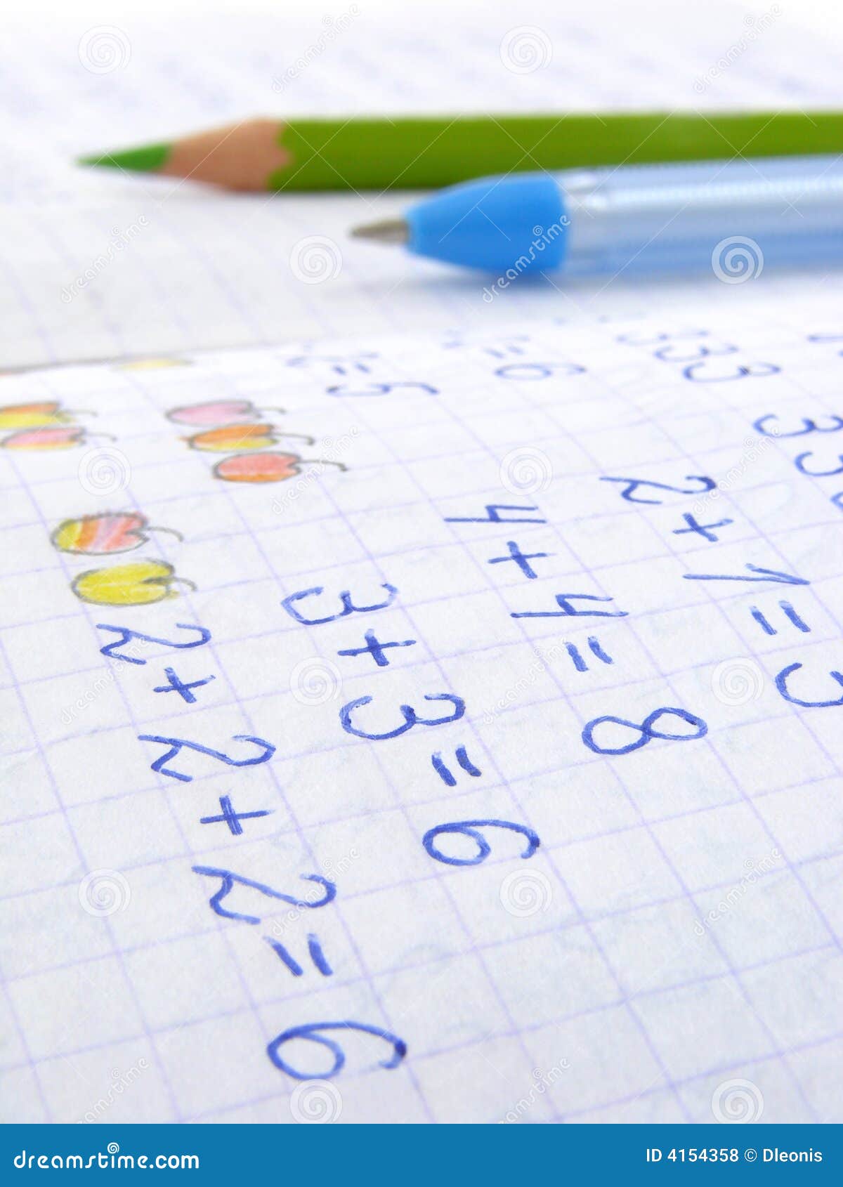 Primary workbook stock photo. Image of subject, notebook - 4154358