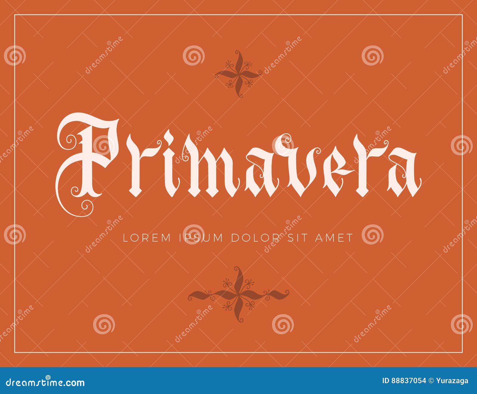 Primavera hand lettering stock illustration. Illustration of banner ...
