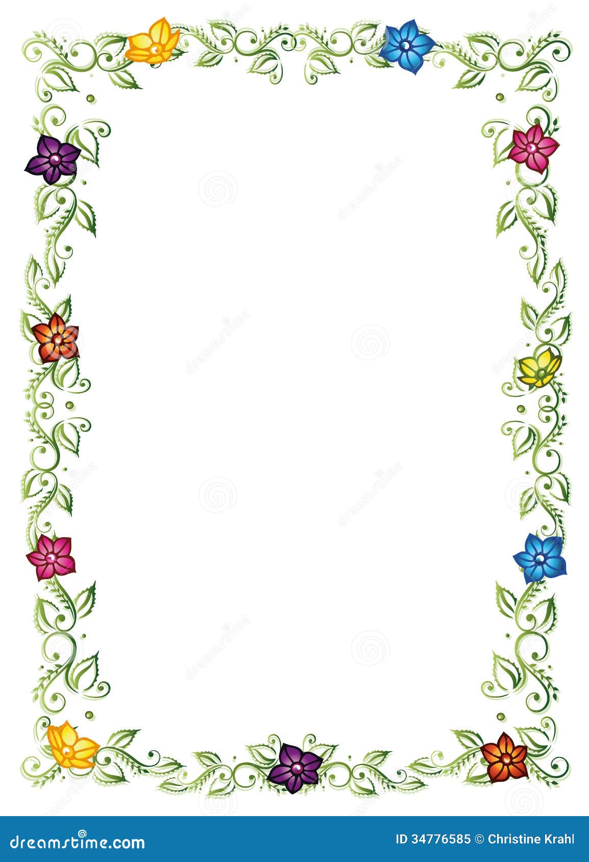 Primavera, marco stock de ilustración. Ilustración de extracto - 34776585