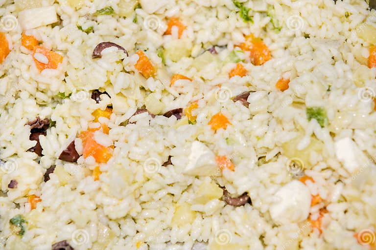 Primavera Rice. (Rice with Vegetables, Eggs and Ch Stock Image - Image ...