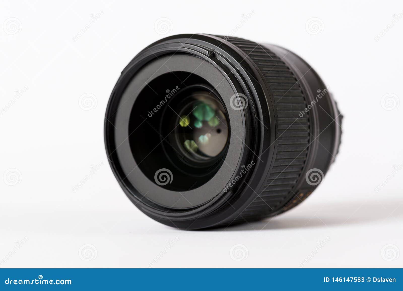 Camera Lens on White Background Stock Image - Image of lens, flare ...