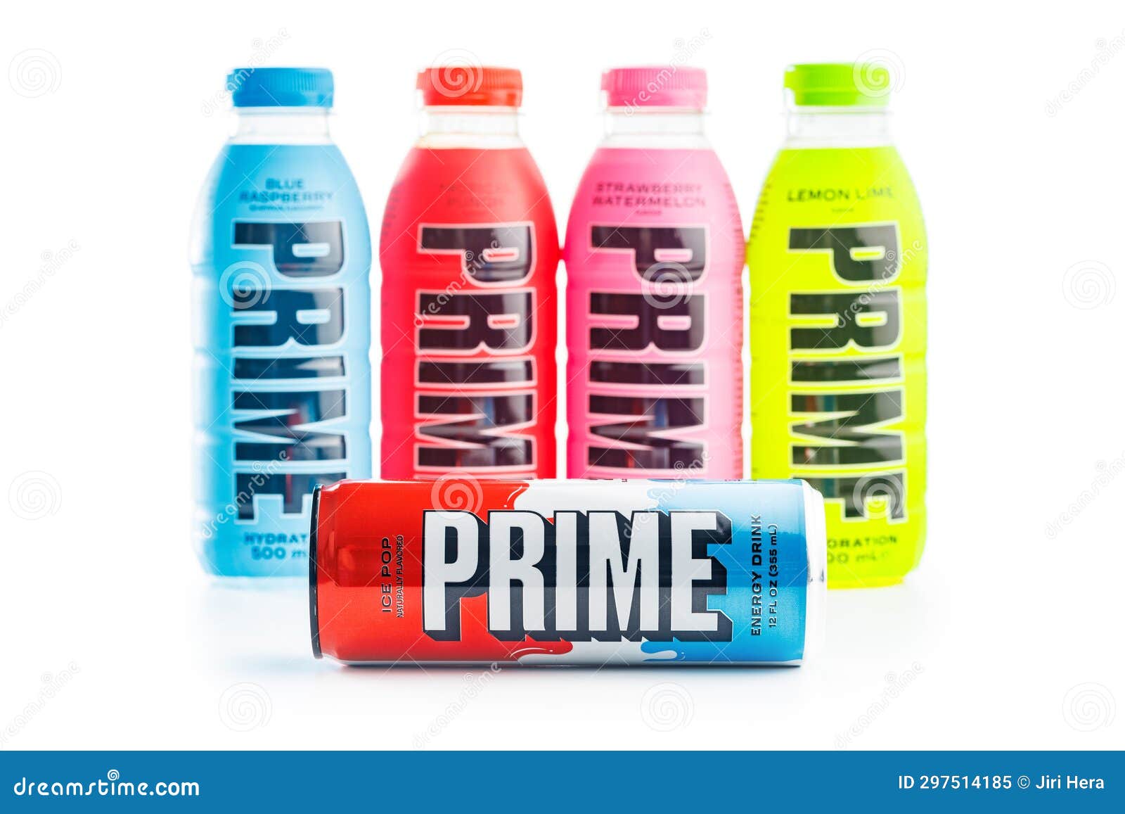 Prime Energy and Hydration Drink . Bottle Drink Isolated on White ...