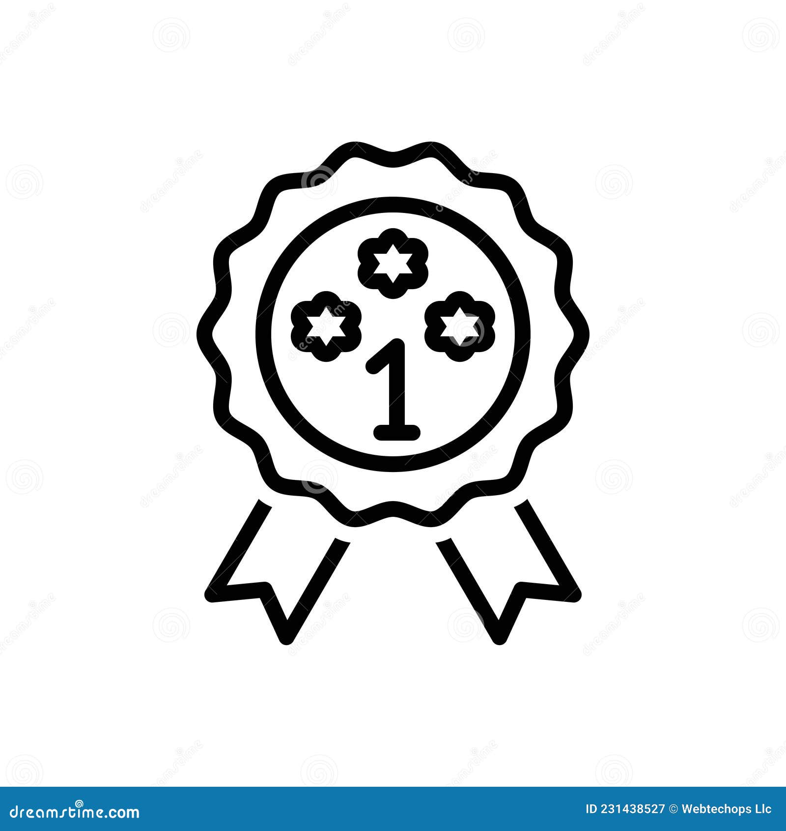 Black Line Icon for Prime, Heyday and First Stock Vector - Illustration ...