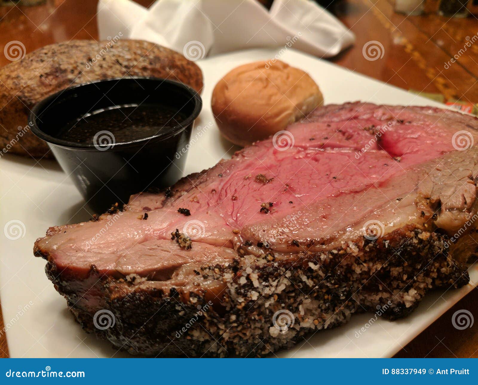 Prime Rib Dinner stock image. Image of savory, meal, meat - 88337949