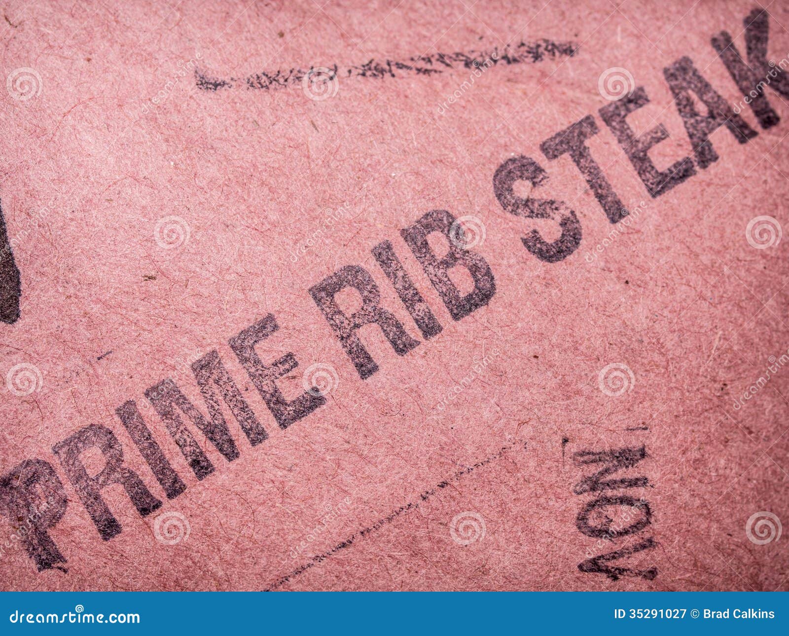 Prime rib steak stock image. Image of packaging, stamp - 35291027