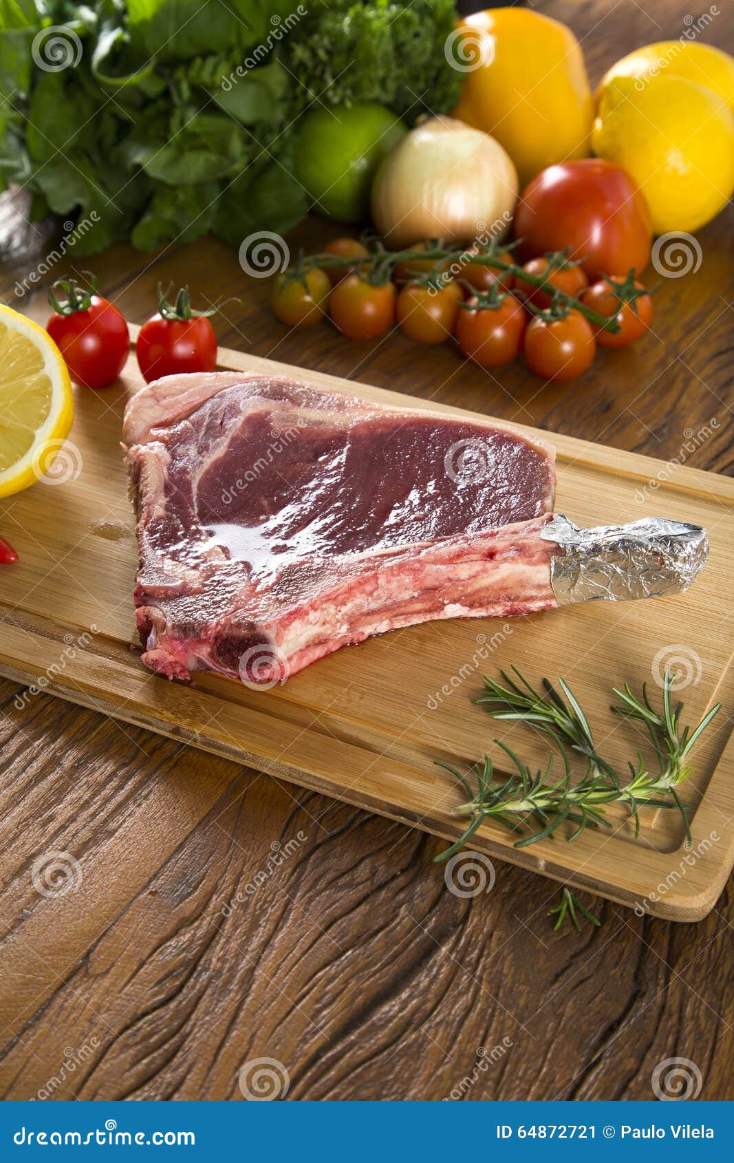 Prime Ribs Raw on the Board Stock Image - Image of herb, beef: 64872721