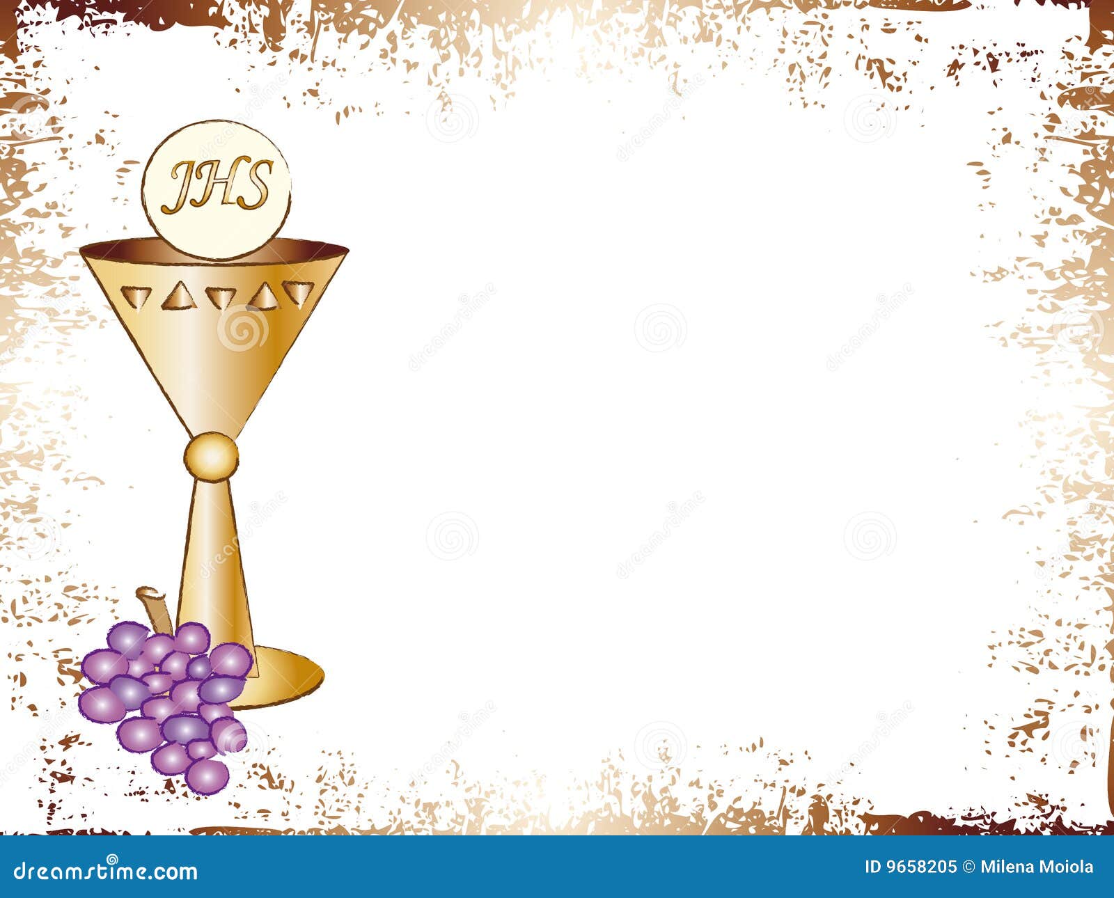 Primeiro comunhão ilustração stock. Ilustração de cruz - 9658205