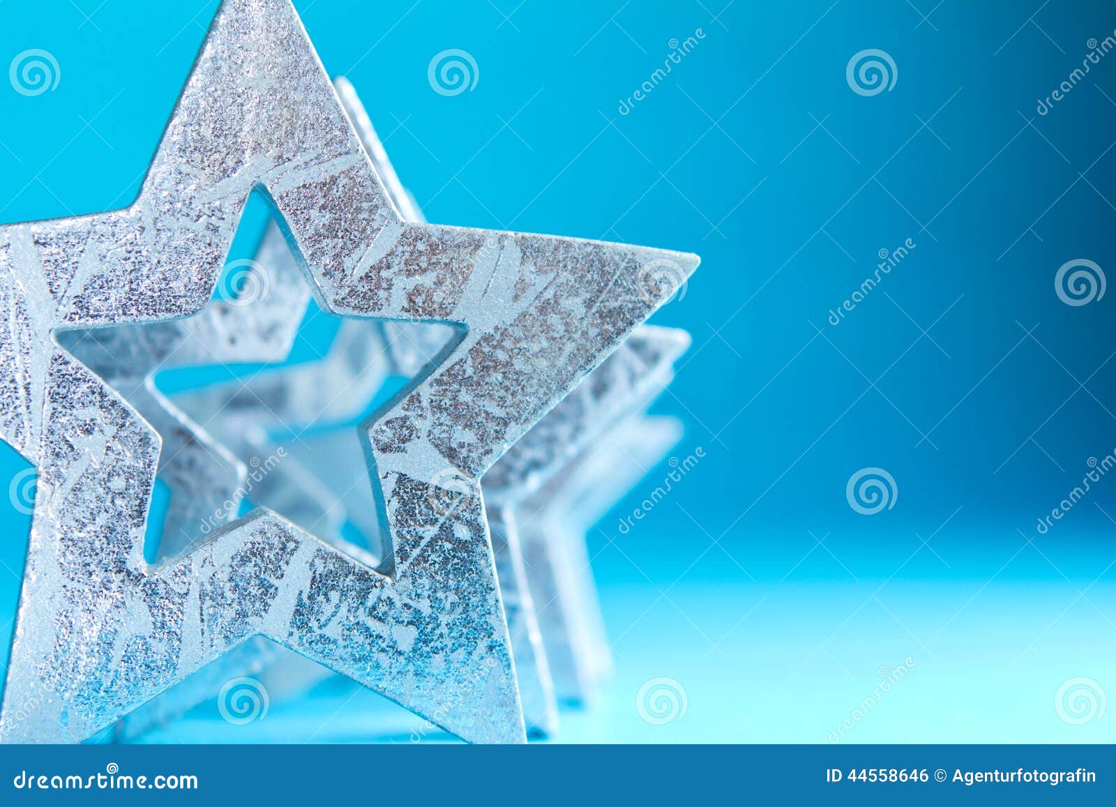 Primer Azul De Plata De Las Estrellas Foto de archivo - Imagen de ...