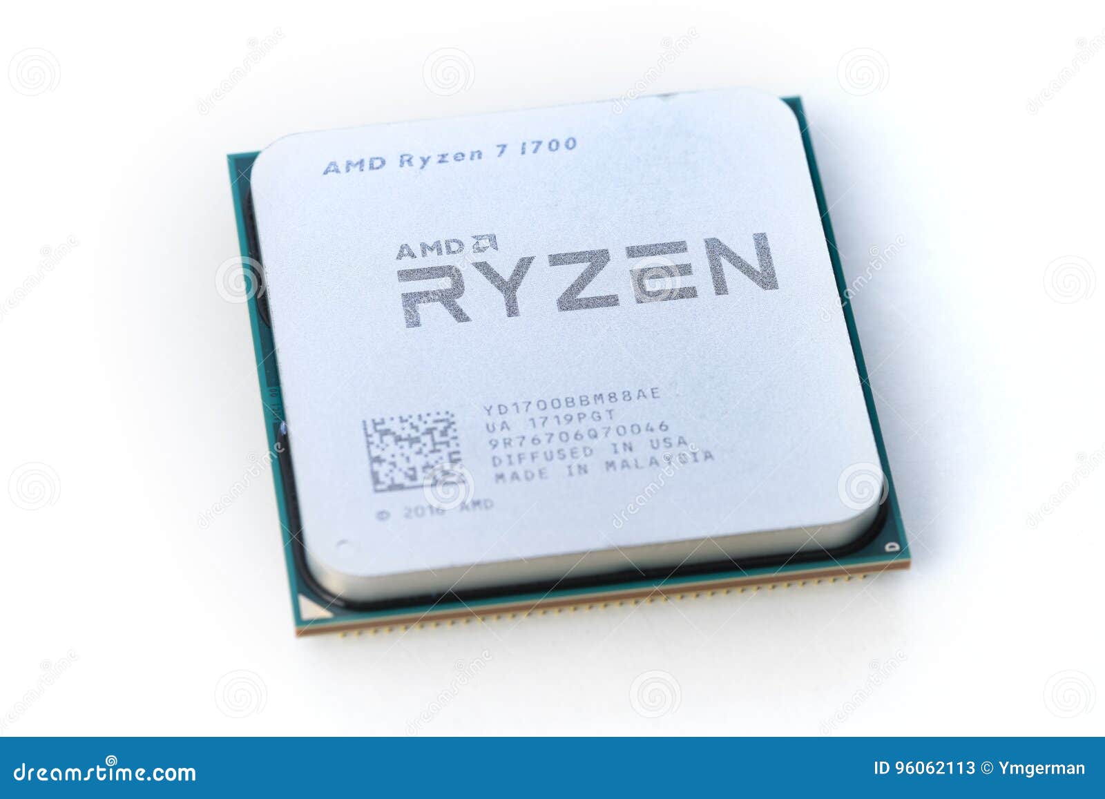 Primer De AMD Ryzen 7 1700 CPU Foto de archivo editorial - Imagen de ...