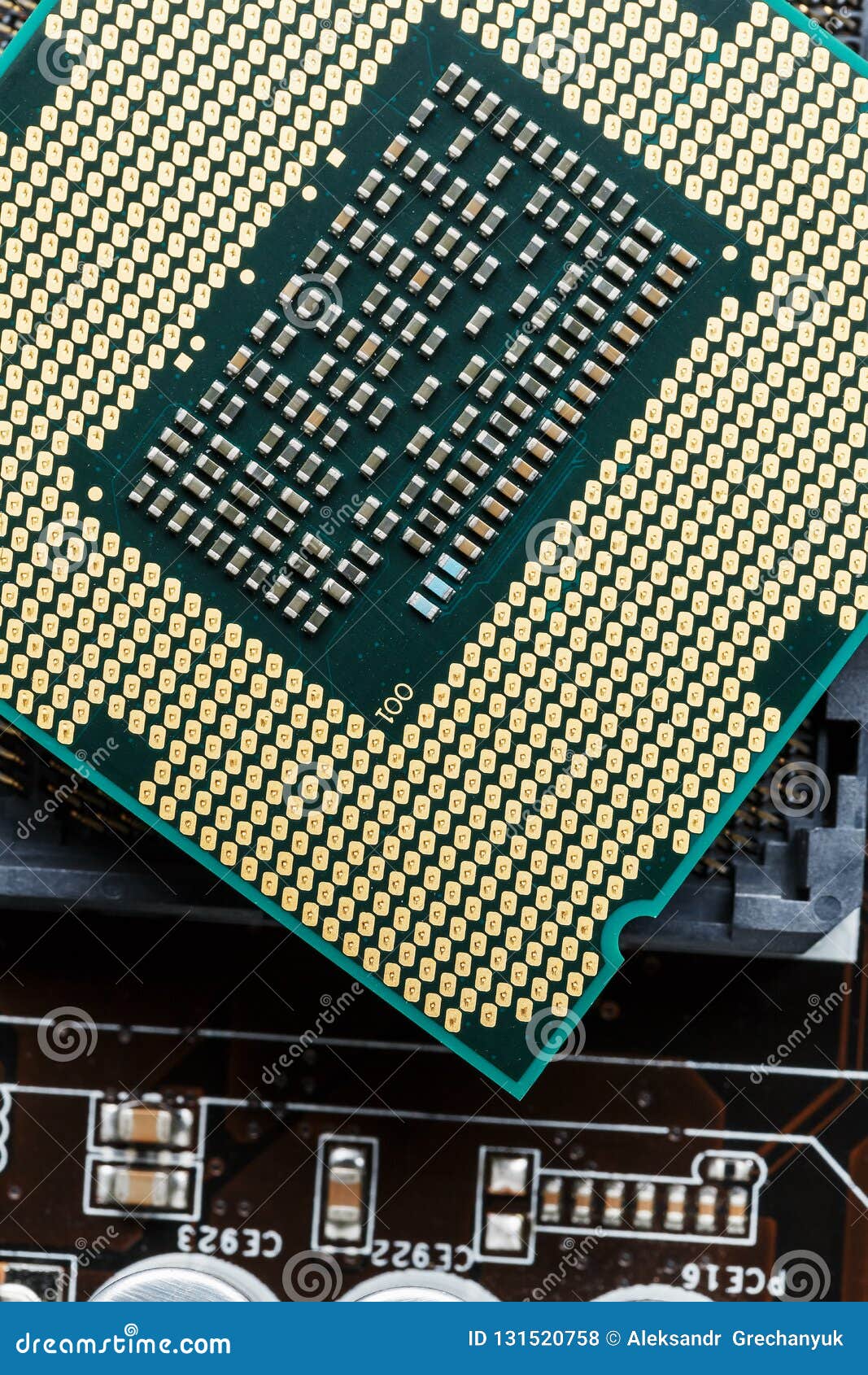 Primer De CPU Chip Processor Foco Selectivo Foto de archivo - Imagen de ...