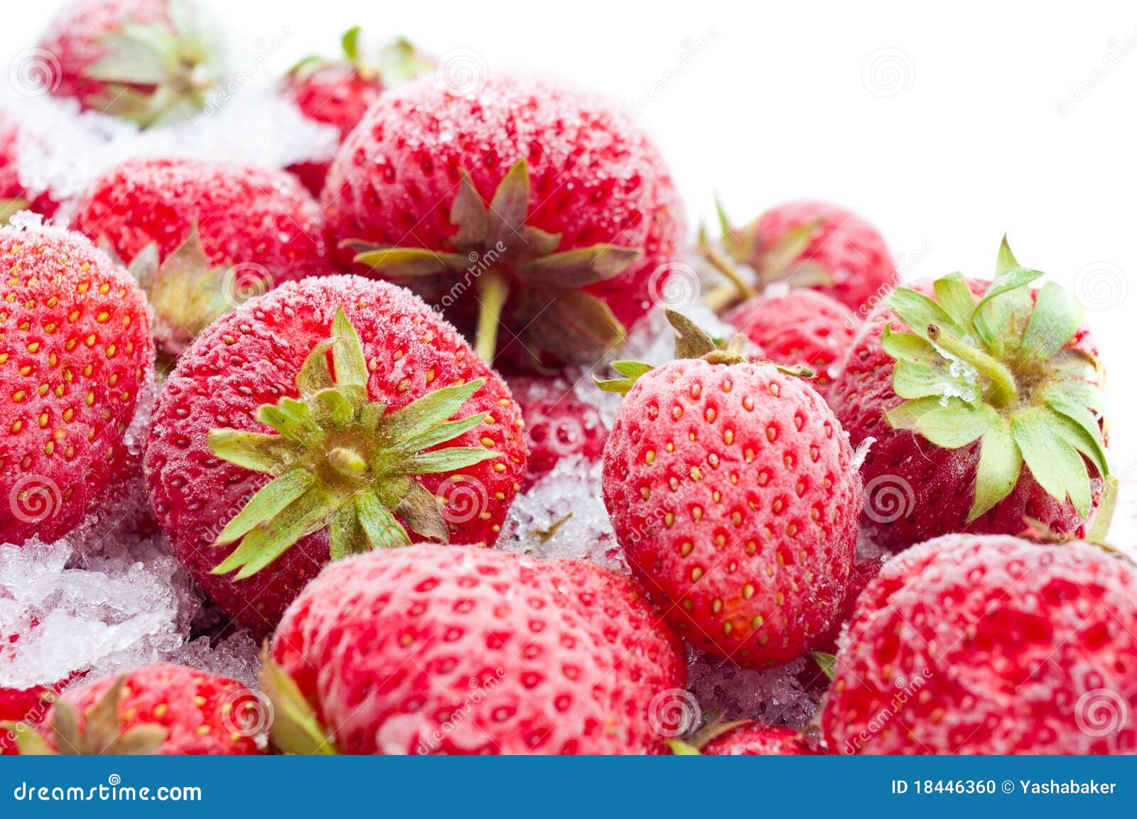 Primer De Fresas Congeladas Foto de archivo - Imagen de congele ...