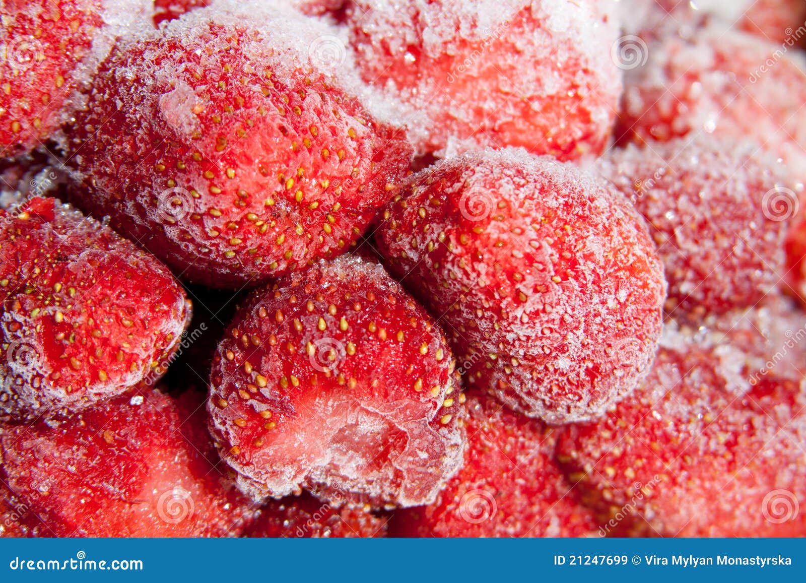 Primer De Fresas Congeladas Imagen de archivo - Imagen de vegetariano ...