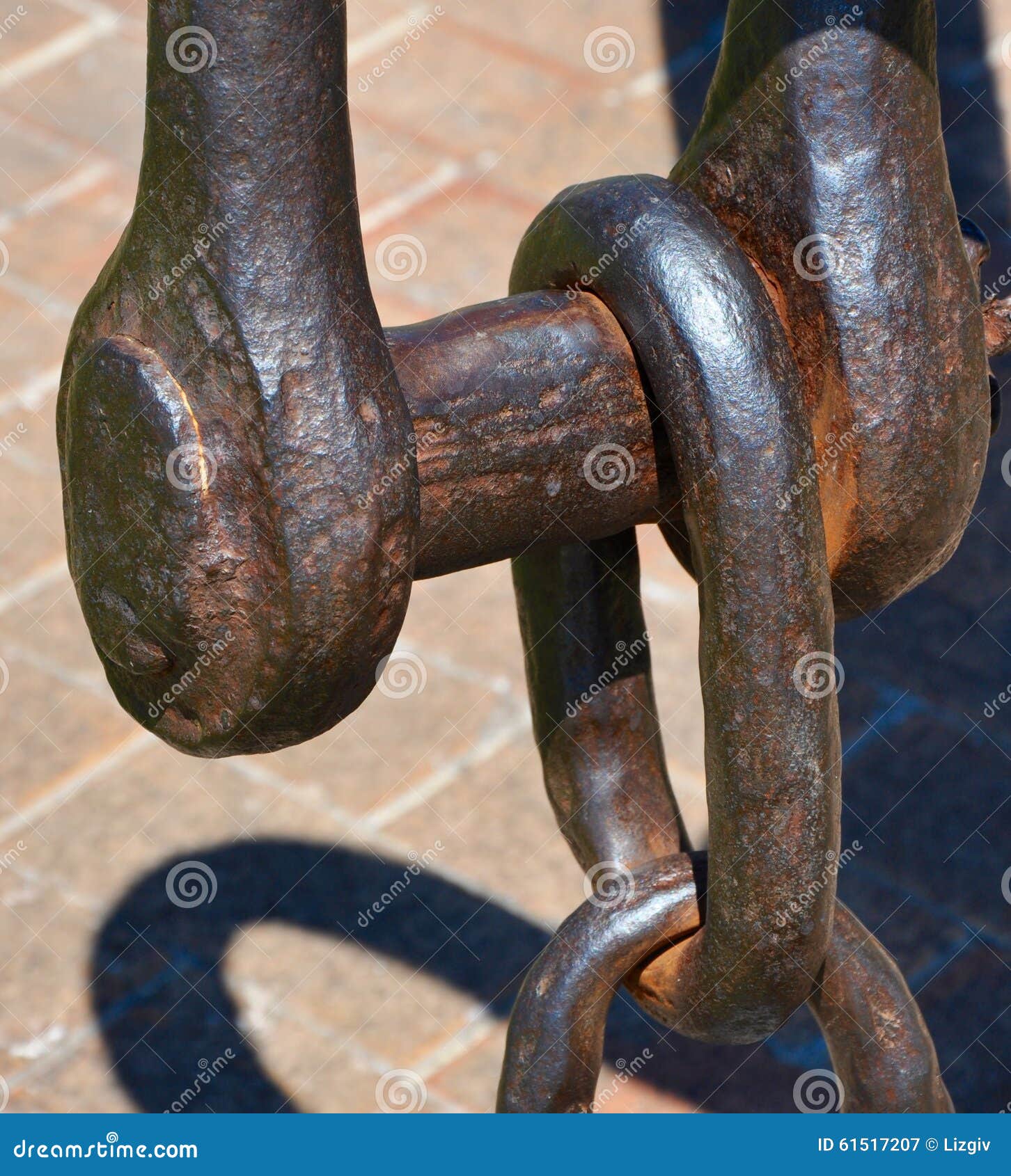 Primer De La Cadena De Ancla Gigante Imagen de archivo - Imagen de ...